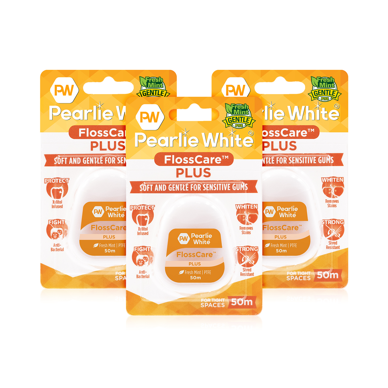 Pearlie White FlossCare Plus PTFE Mint Floss | NTUC FairPrice
