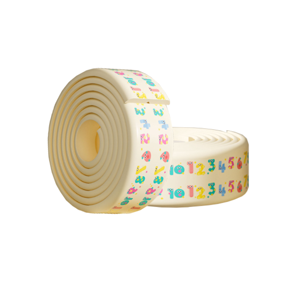 dinky family Printed Edge Corner Protector - Numbers Beige | NTUC FairPrice