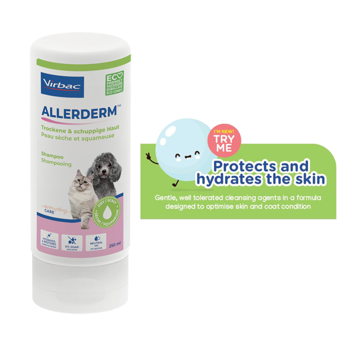Virbac Allerderm Shampoo Dry & Scaly Skin for Cat & Dog | NTUC FairPrice