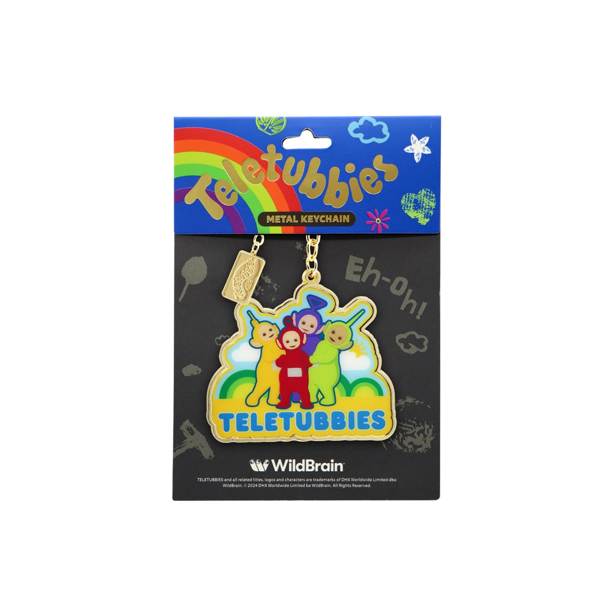 Teletubbies 24K Gold Plated Metal Keychain - Besties | NTUC FairPrice