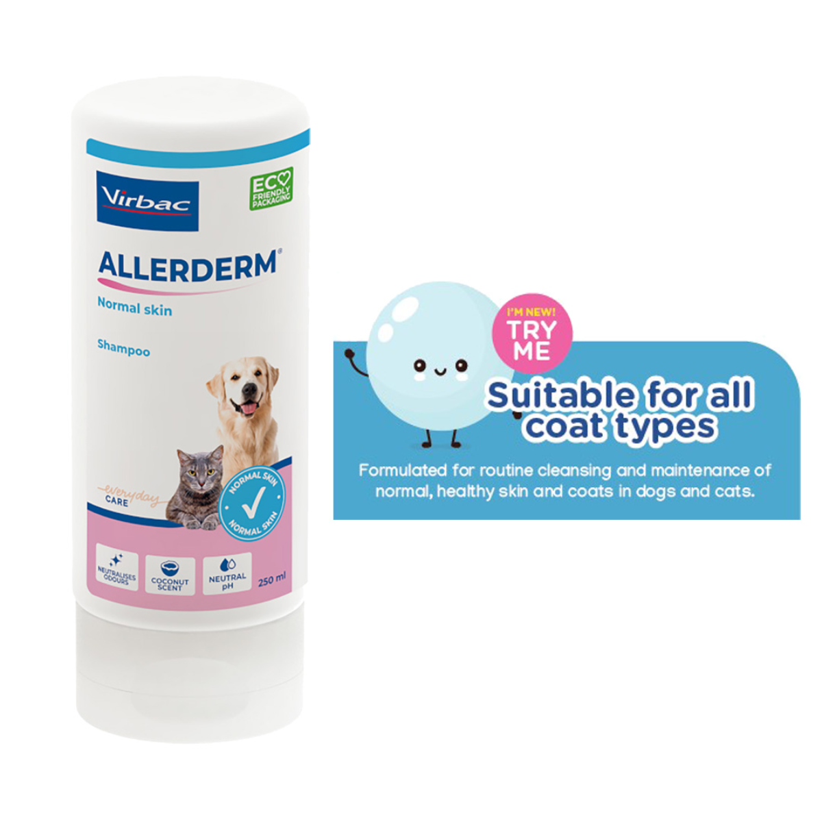Virbac Allerderm Shampoo Normal Skin for Cats & Dogs | NTUC FairPrice