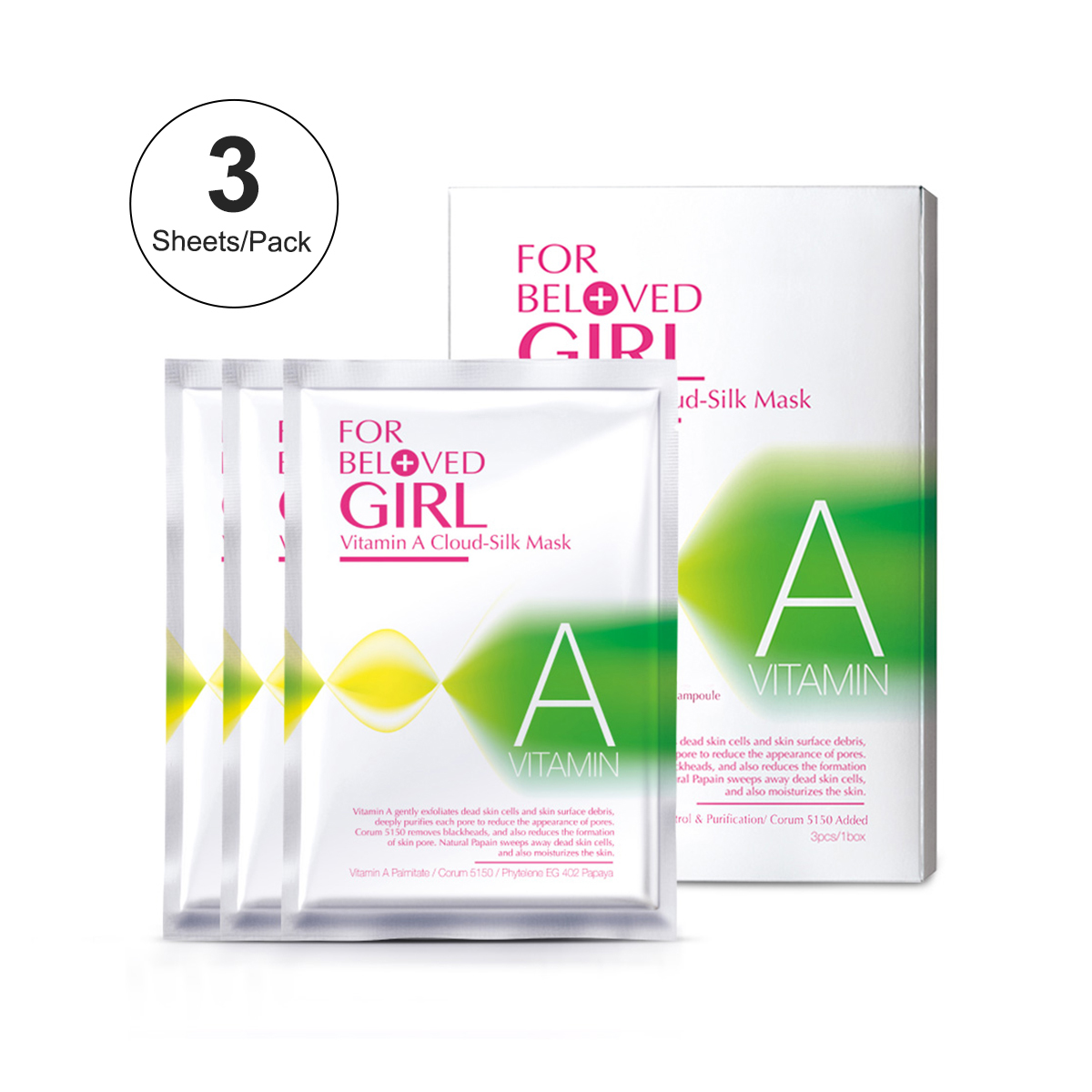 FOR BELOVED ONE Taiwan Vitamin A Silk Mask | NTUC FairPrice