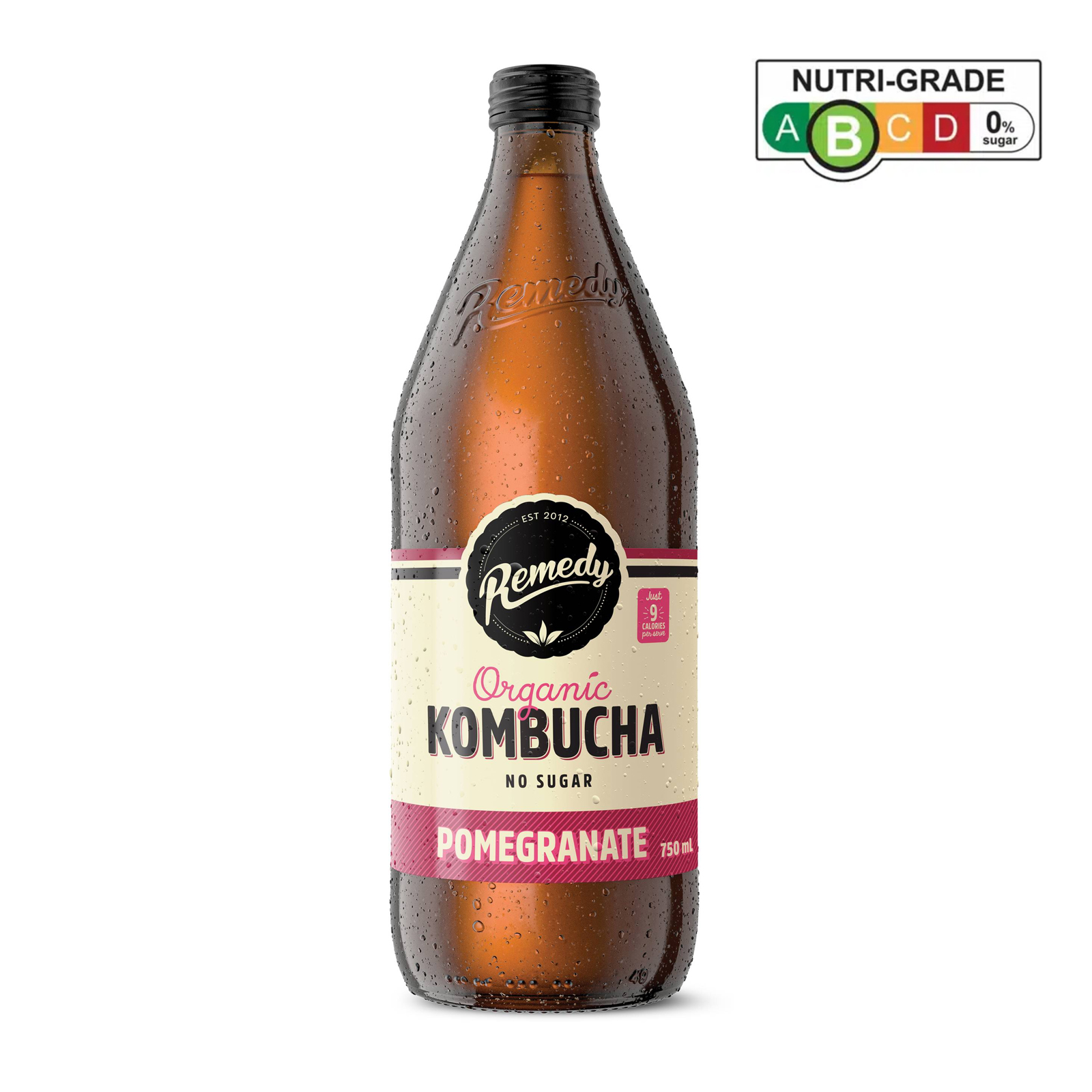 Remedy Organic Kombucha - Pomegranate | NTUC FairPrice