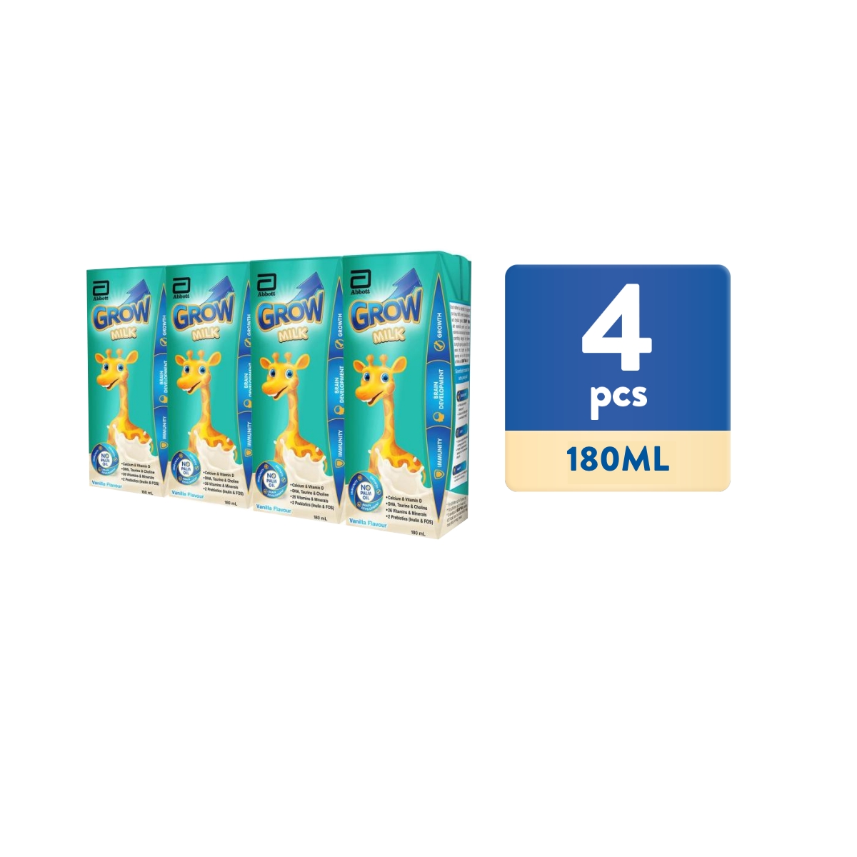 GROW Growing Up Milk for Kids - RTD Vanilla (3 - 12 years) | NTUC FairPrice