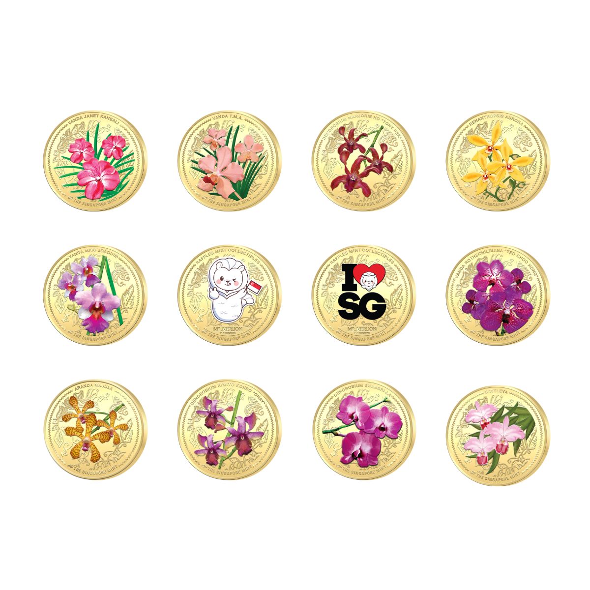 SG60 12-In-1 Set 24K Gold Plated Medallion | NTUC FairPrice