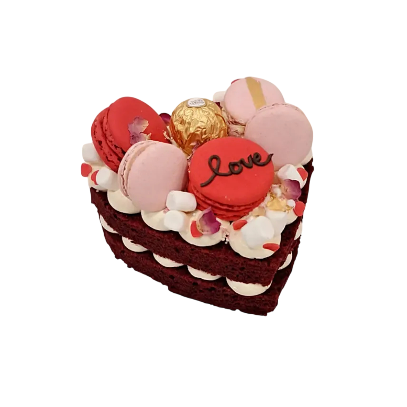 Valentine's Day Red Velvet Macarons Cake | NTUC FairPrice