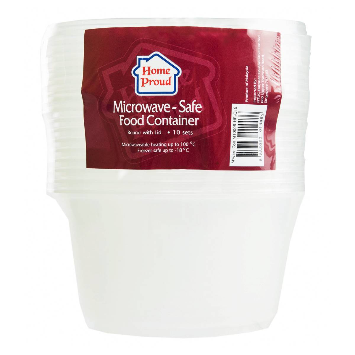 HomeProud Microwave-Safe Food Container - Round (M) | NTUC FairPrice