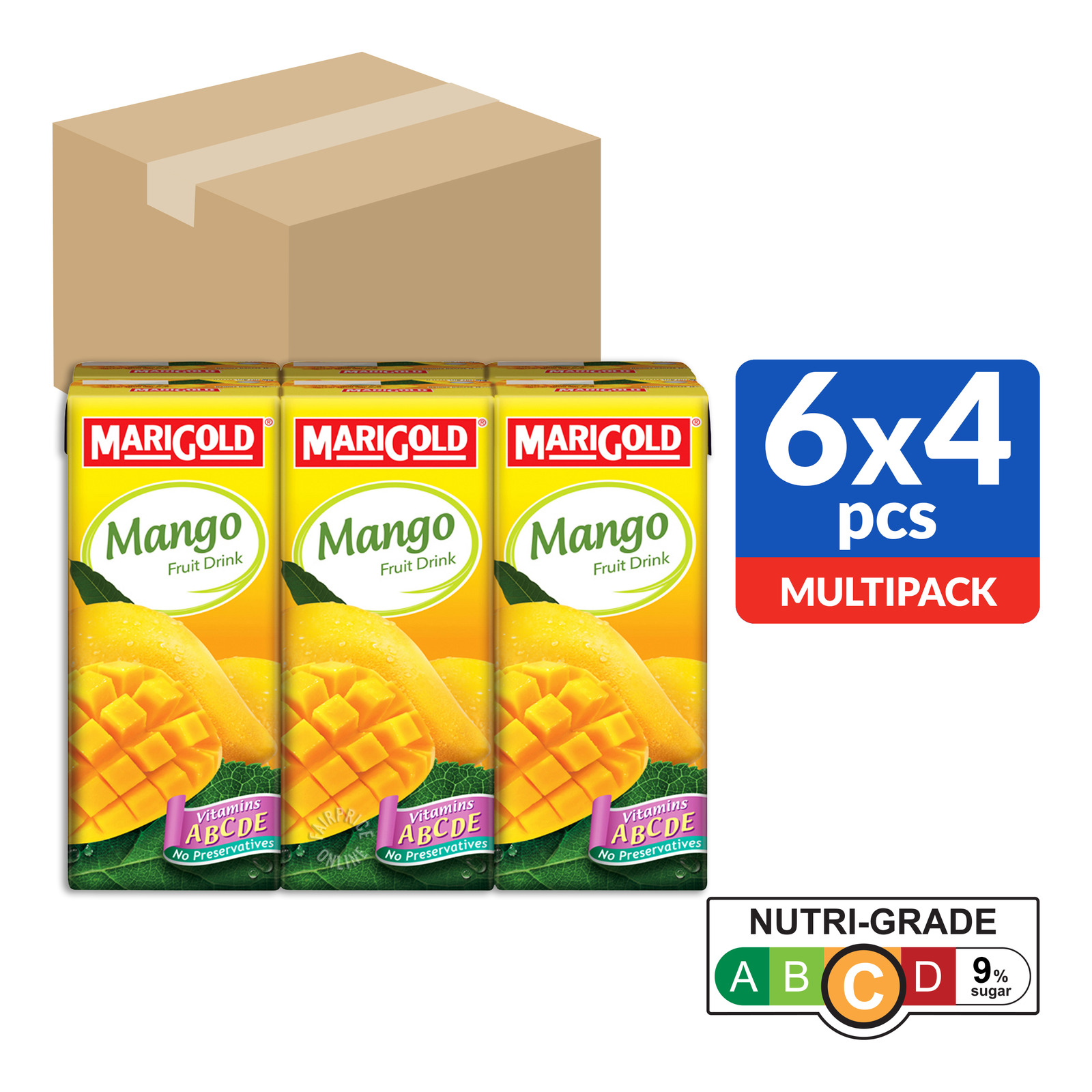 Marigold Packet Fruit Drink - Mango | NTUC FairPrice