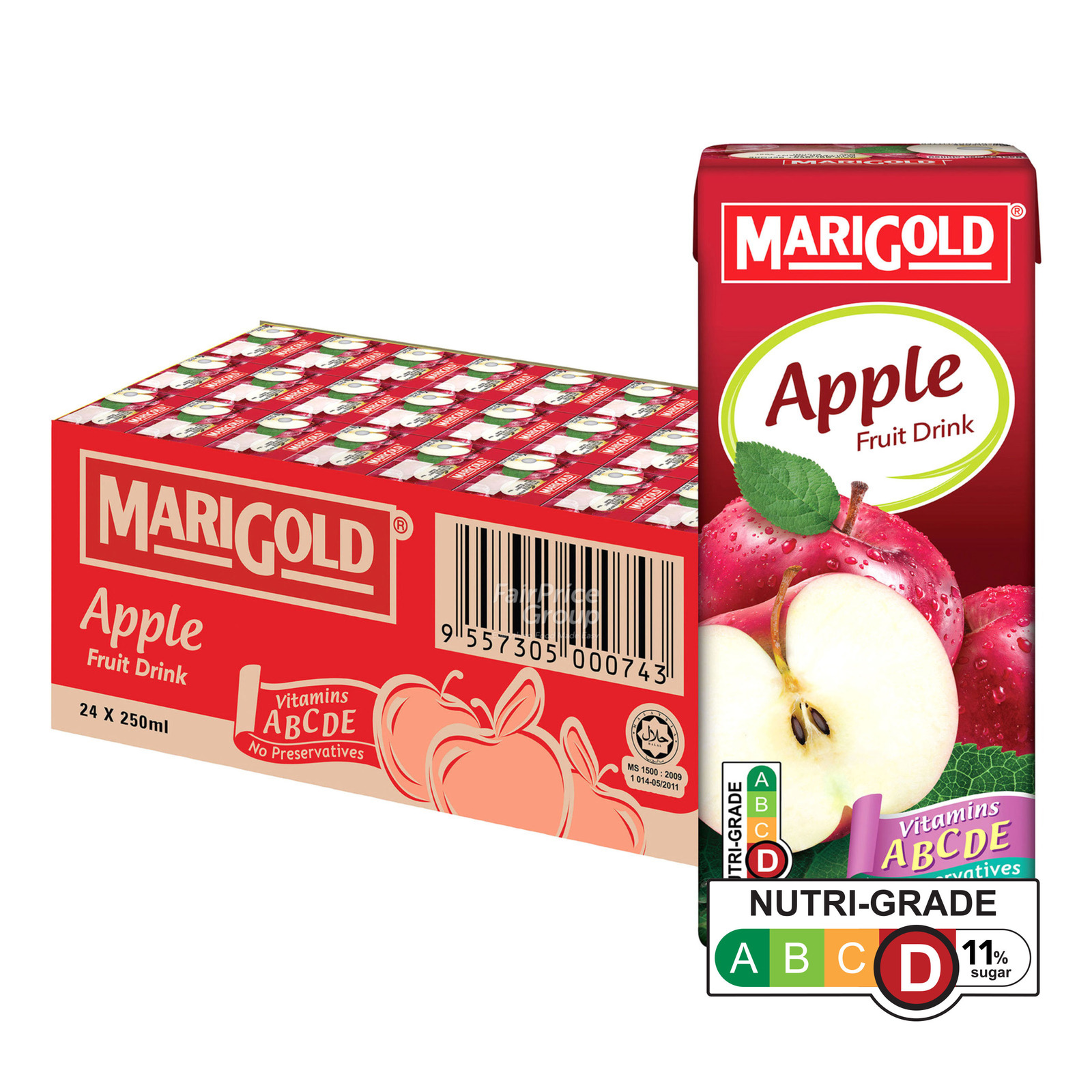 Marigold Packet Fruit Drink - Apple | NTUC FairPrice