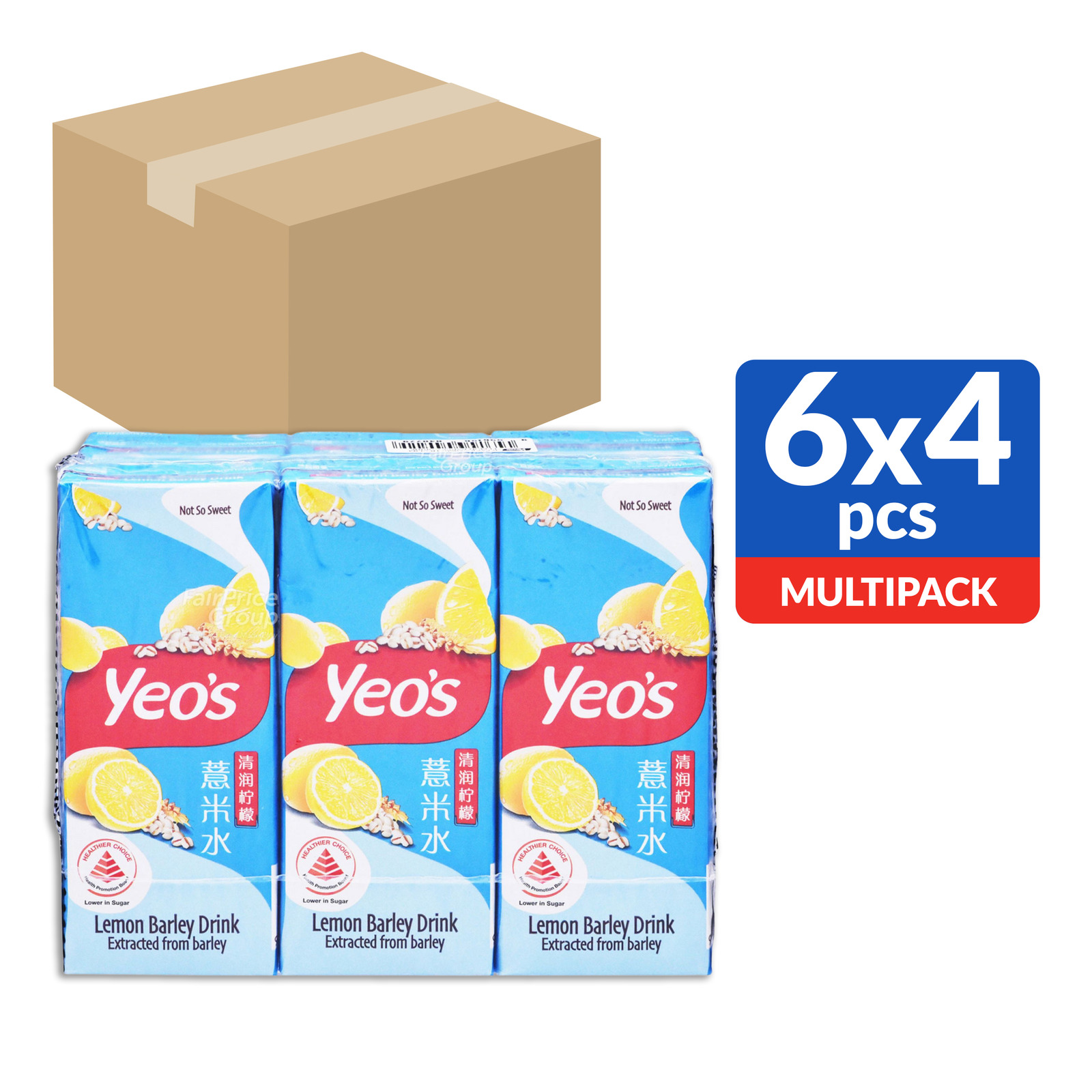 Yeo's Packet Drink - Lemon Barley (Not So Sweet) | NTUC FairPrice