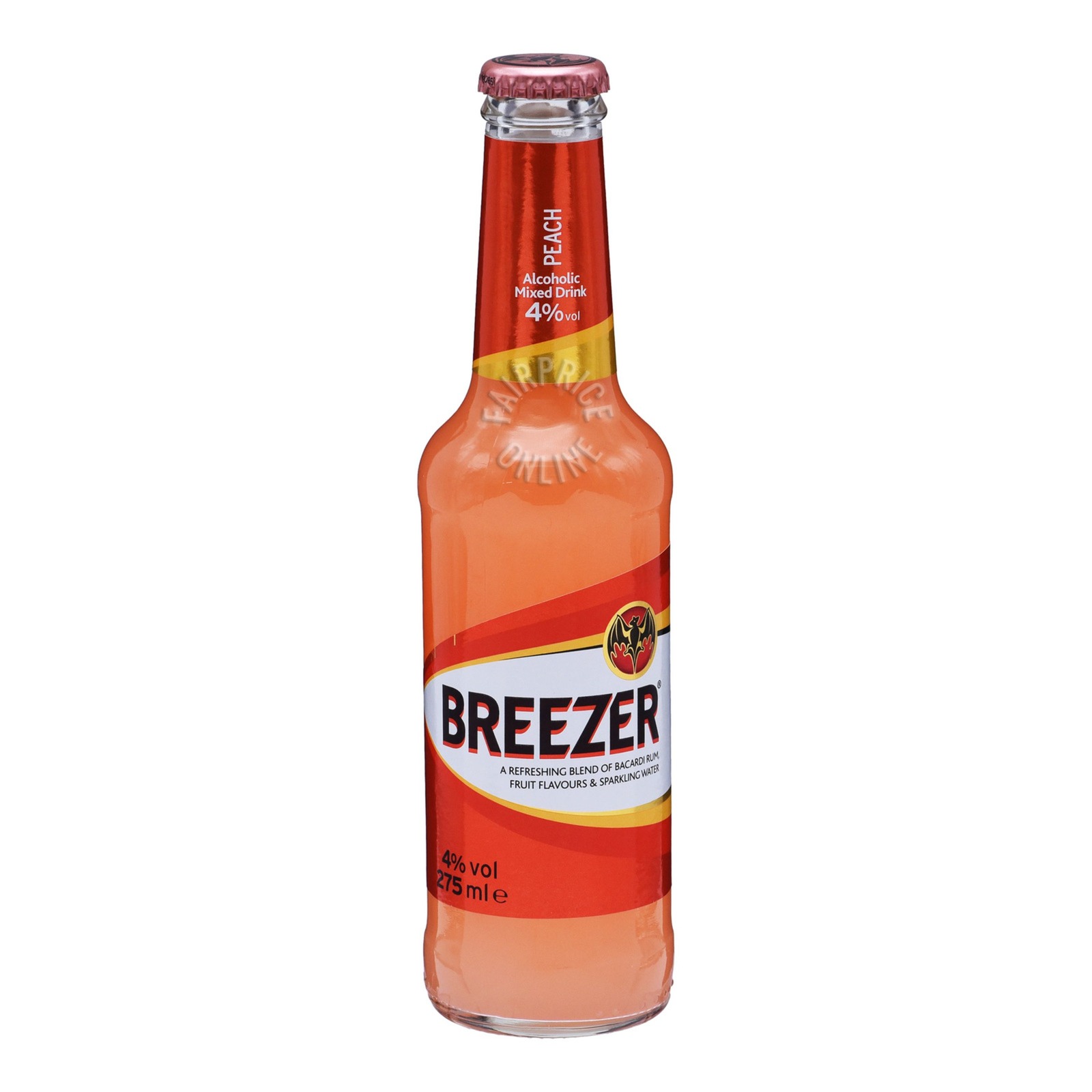 Barcadi Breezer Bottle Alcopop - Peach | NTUC FairPrice