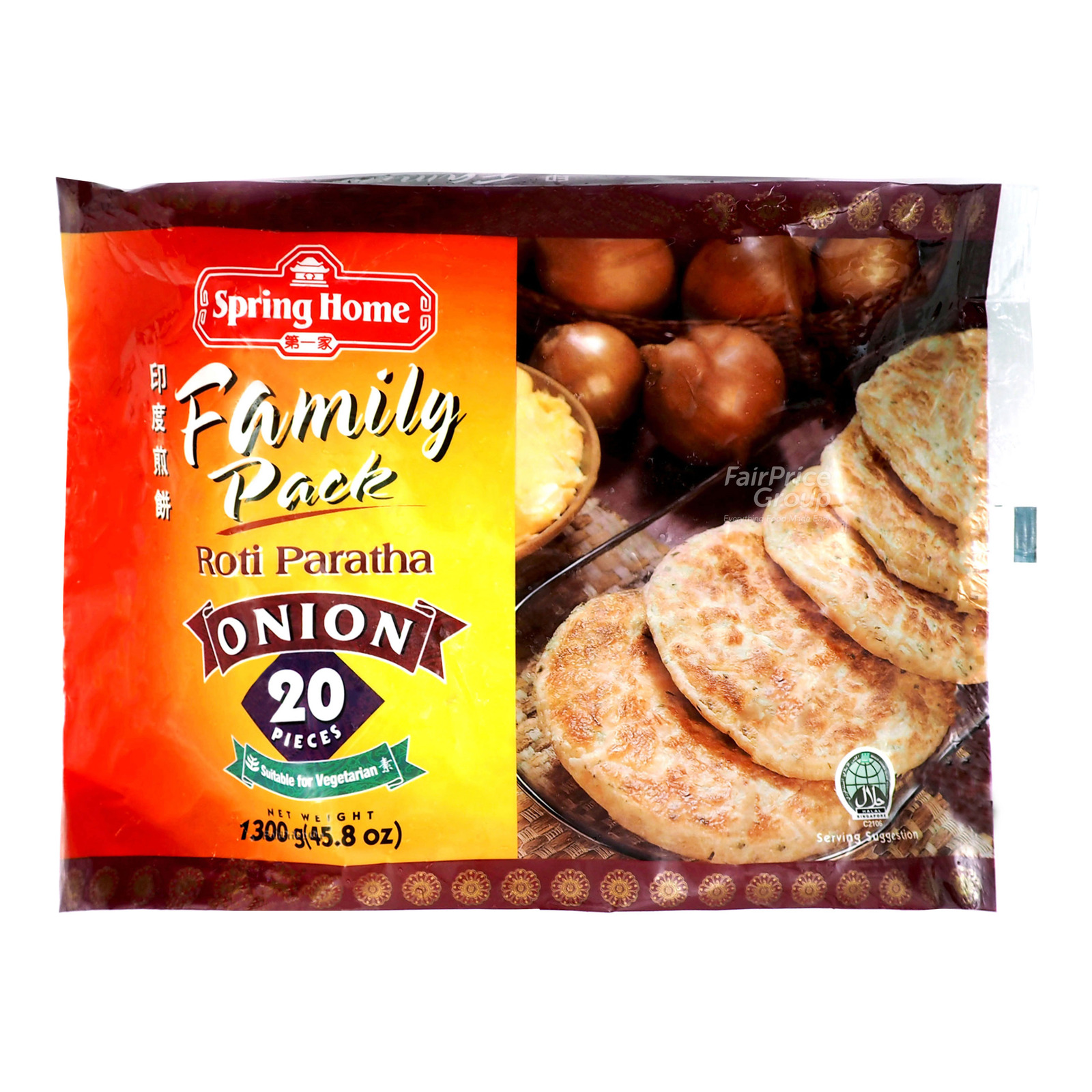 Spring Home Roti Paratha - Onion | NTUC FairPrice