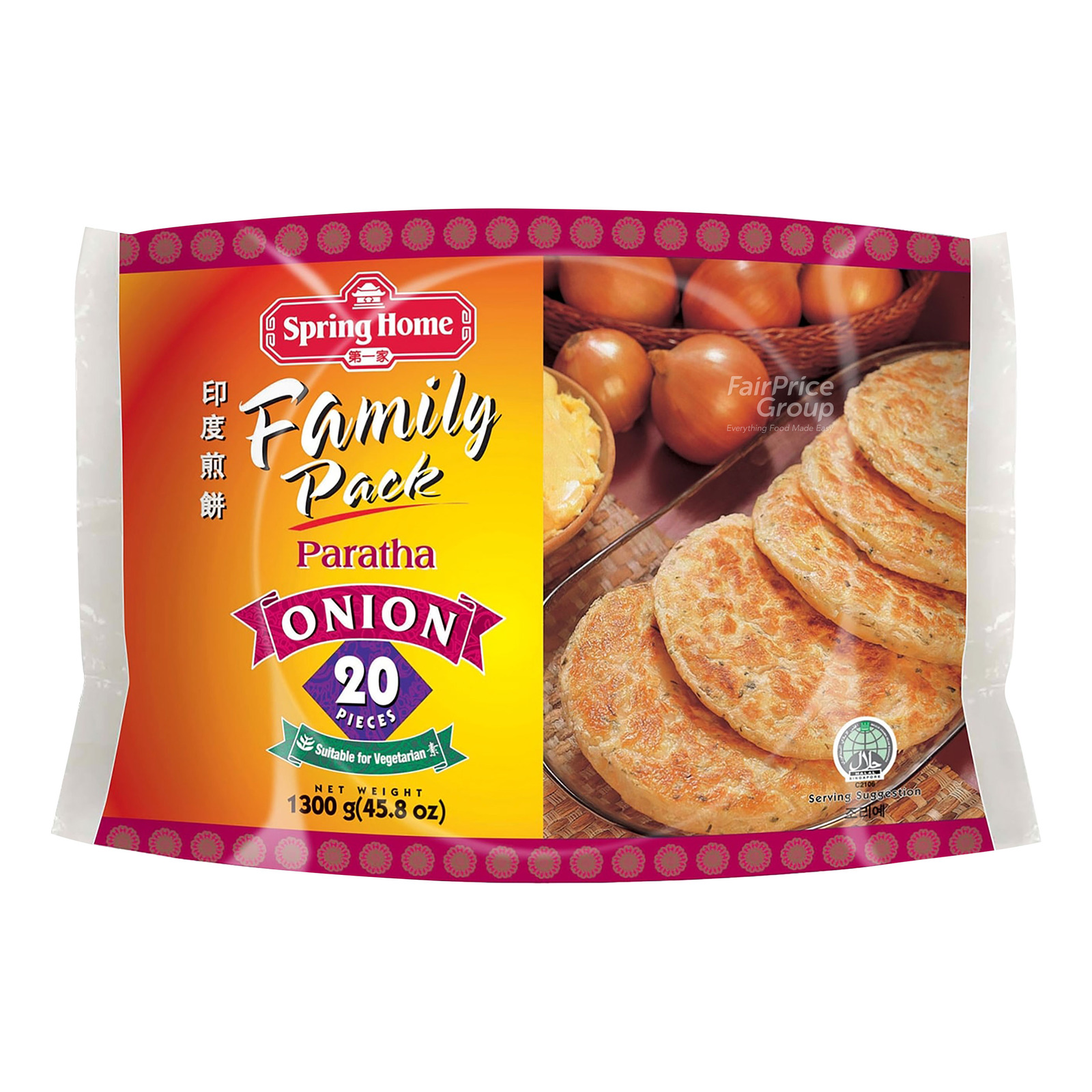 Spring Home Roti Paratha - Onion | NTUC FairPrice