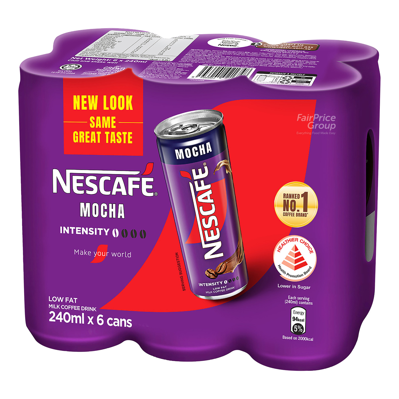 Nescafe Milk Coffee Can Drink - Mocha | NTUC FairPrice