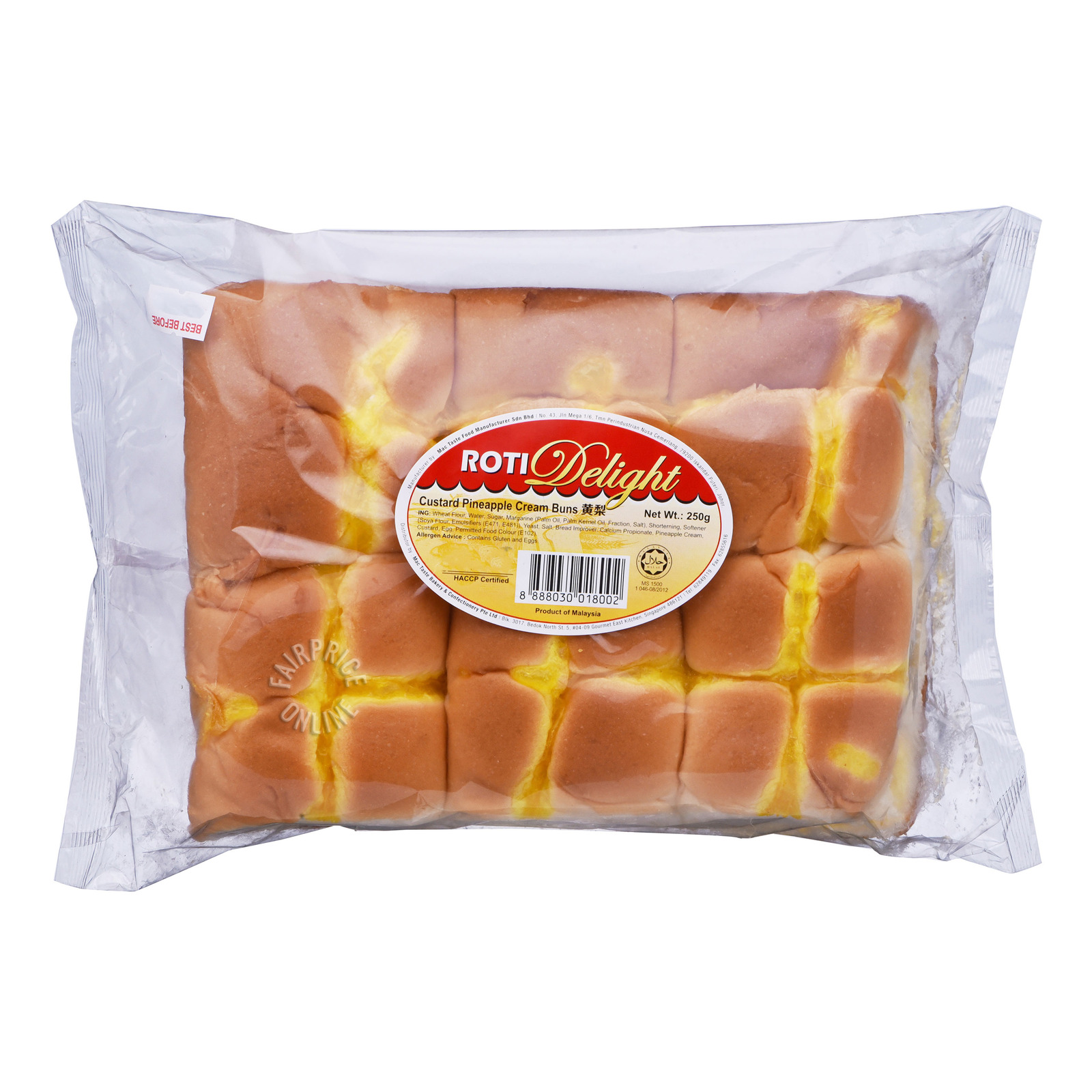 Roti Delight Cream Bun - Custard Pineapple | NTUC FairPrice