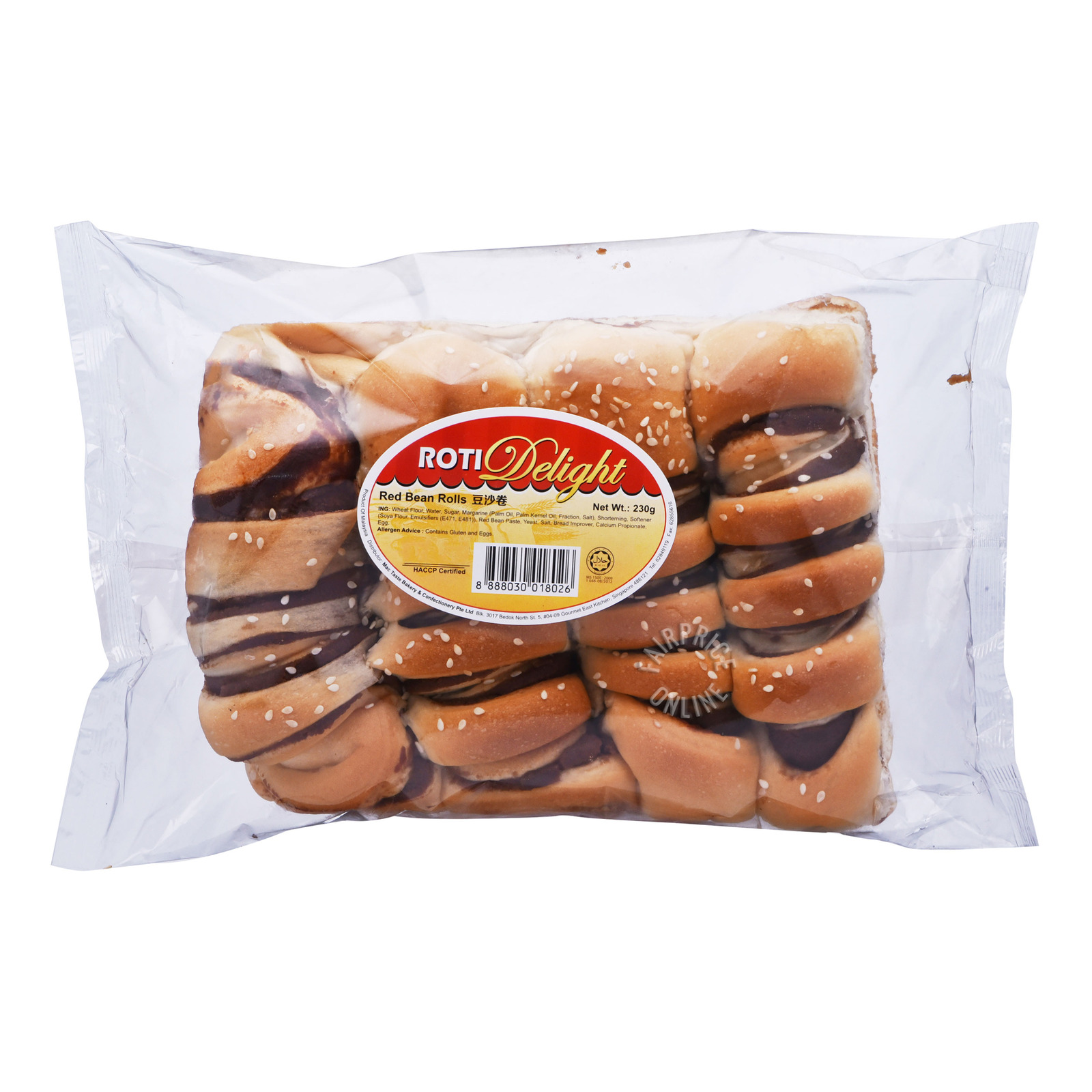 Roti Delight Bread Roll - Red Bean | NTUC FairPrice