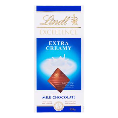 Lindt Excellence Chocolate Bar - Extra Creamy (Milk) | NTUC FairPrice