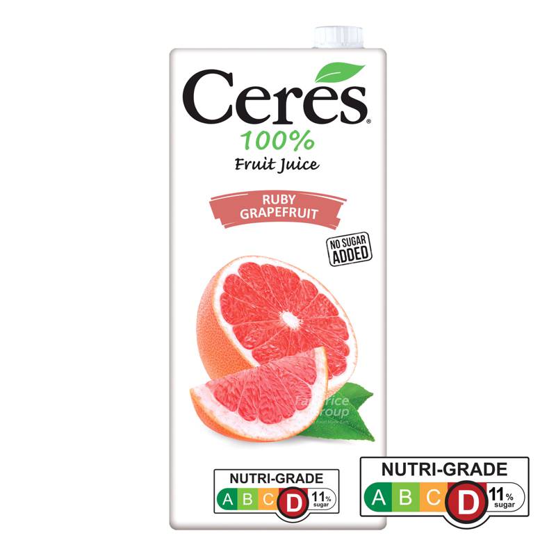 Ceres 100% Juice Blend Packet Drink - Ruby Grapefruit | NTUC FairPrice
