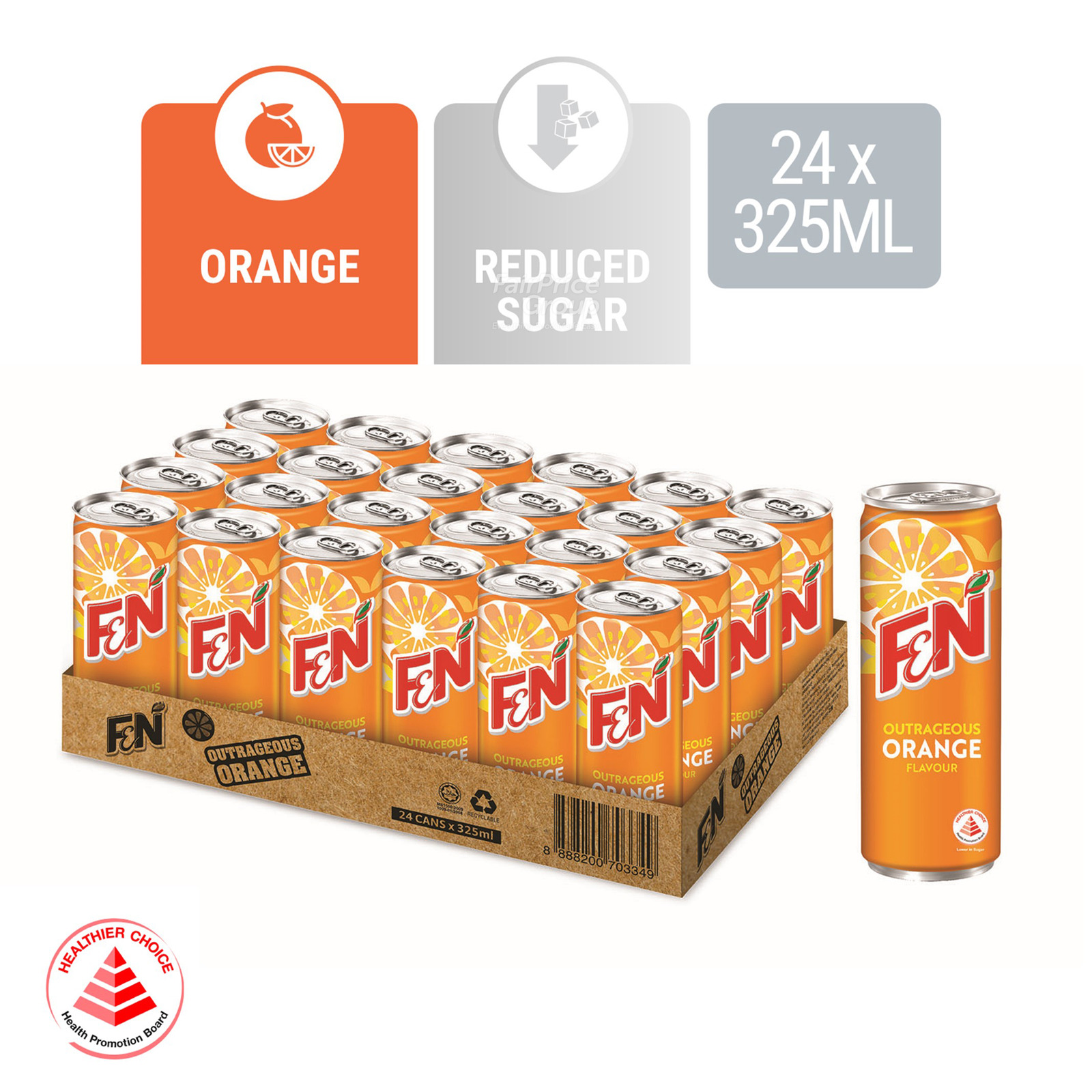 F & N Can Drink - Outrageous Orange | NTUC FairPrice