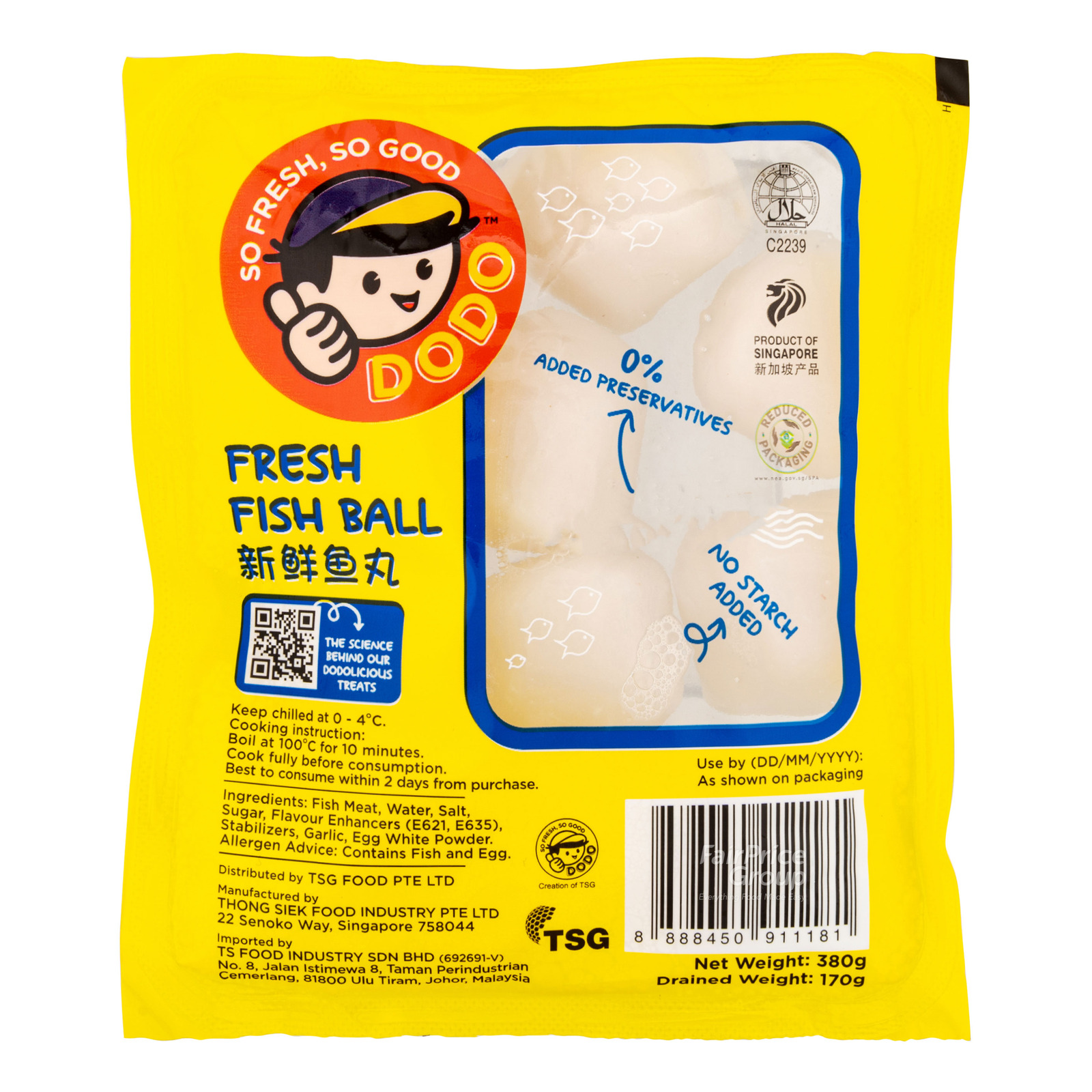 DoDo Fresh Fish Ball | NTUC FairPrice