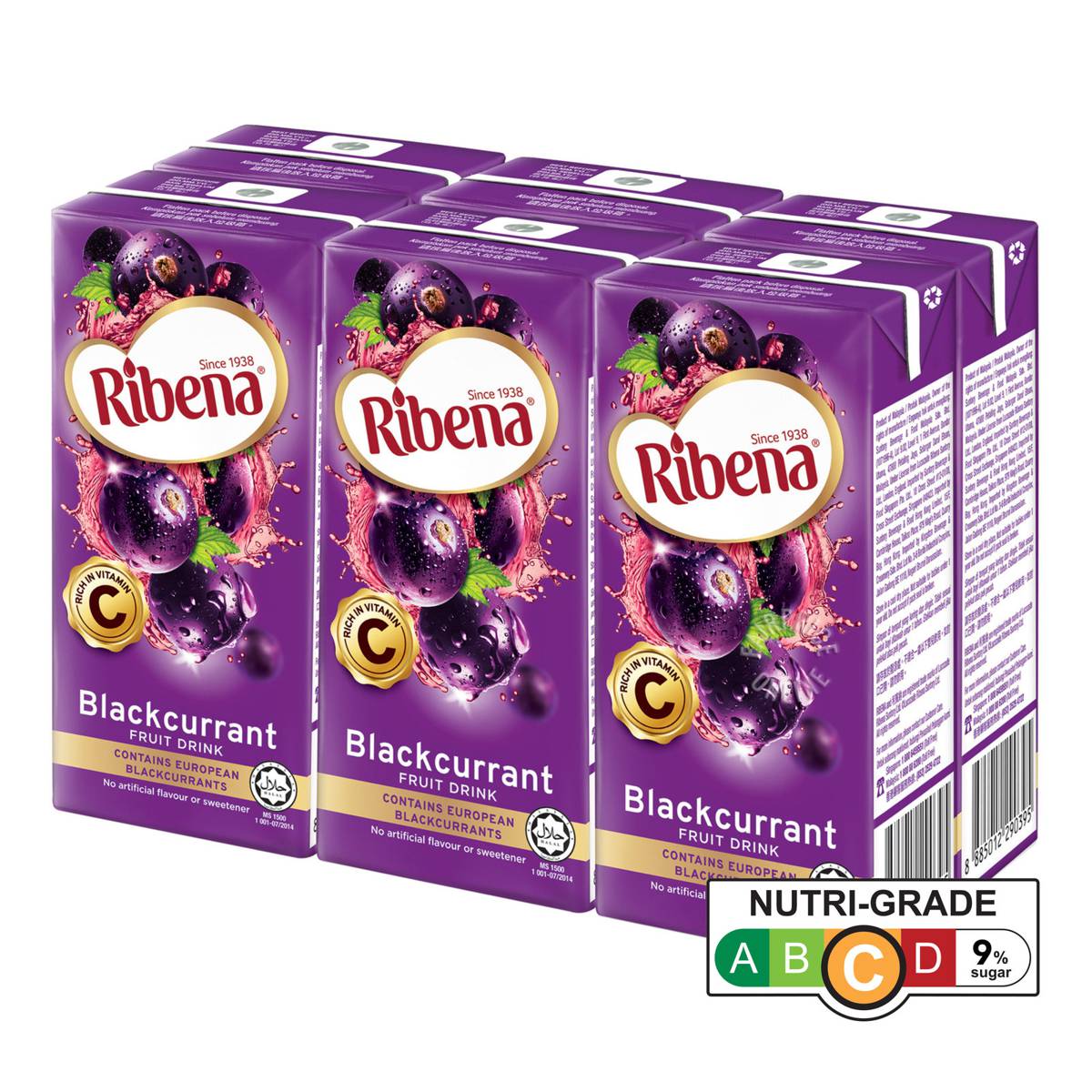 Ribena Blackcurrant Fruit Packet Drink - Regular | NTUC FairPrice