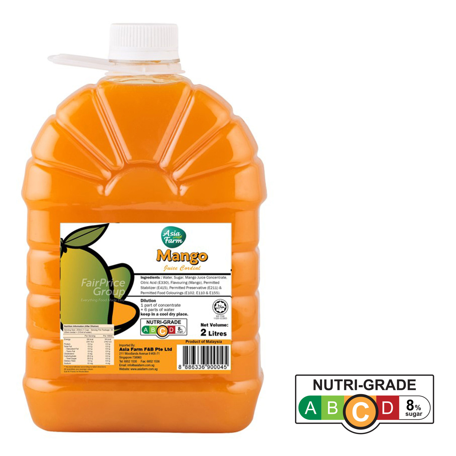 Asia Farm Fruit Cordial - Mango | NTUC FairPrice