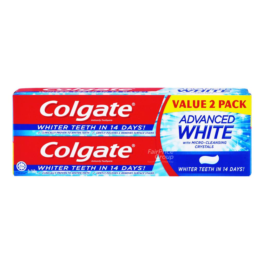 Colgate Anticativity Toothpaste - Advanced Whitening | NTUC FairPrice