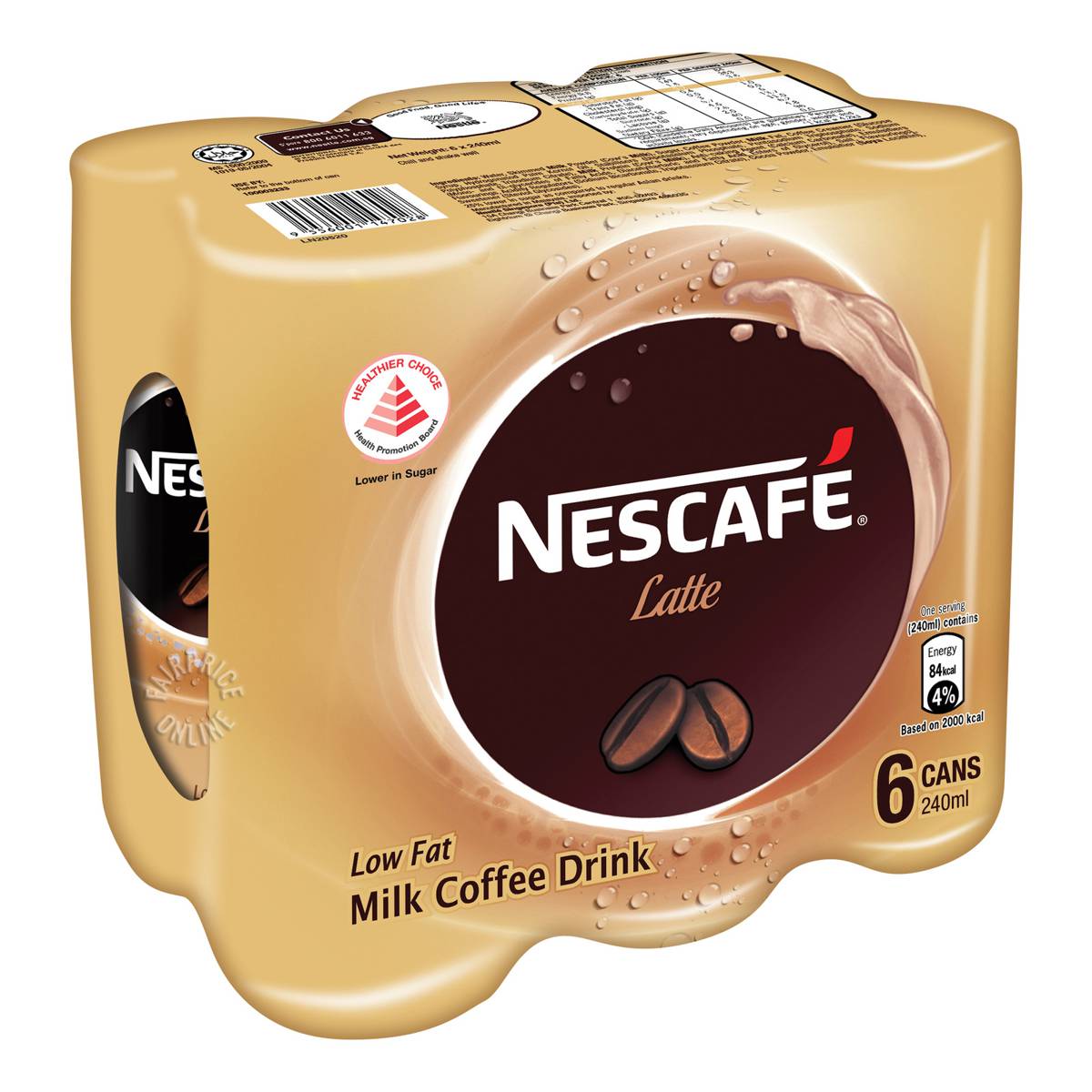 Nescafe Milk Coffee Can Drink - Latte | NTUC FairPrice