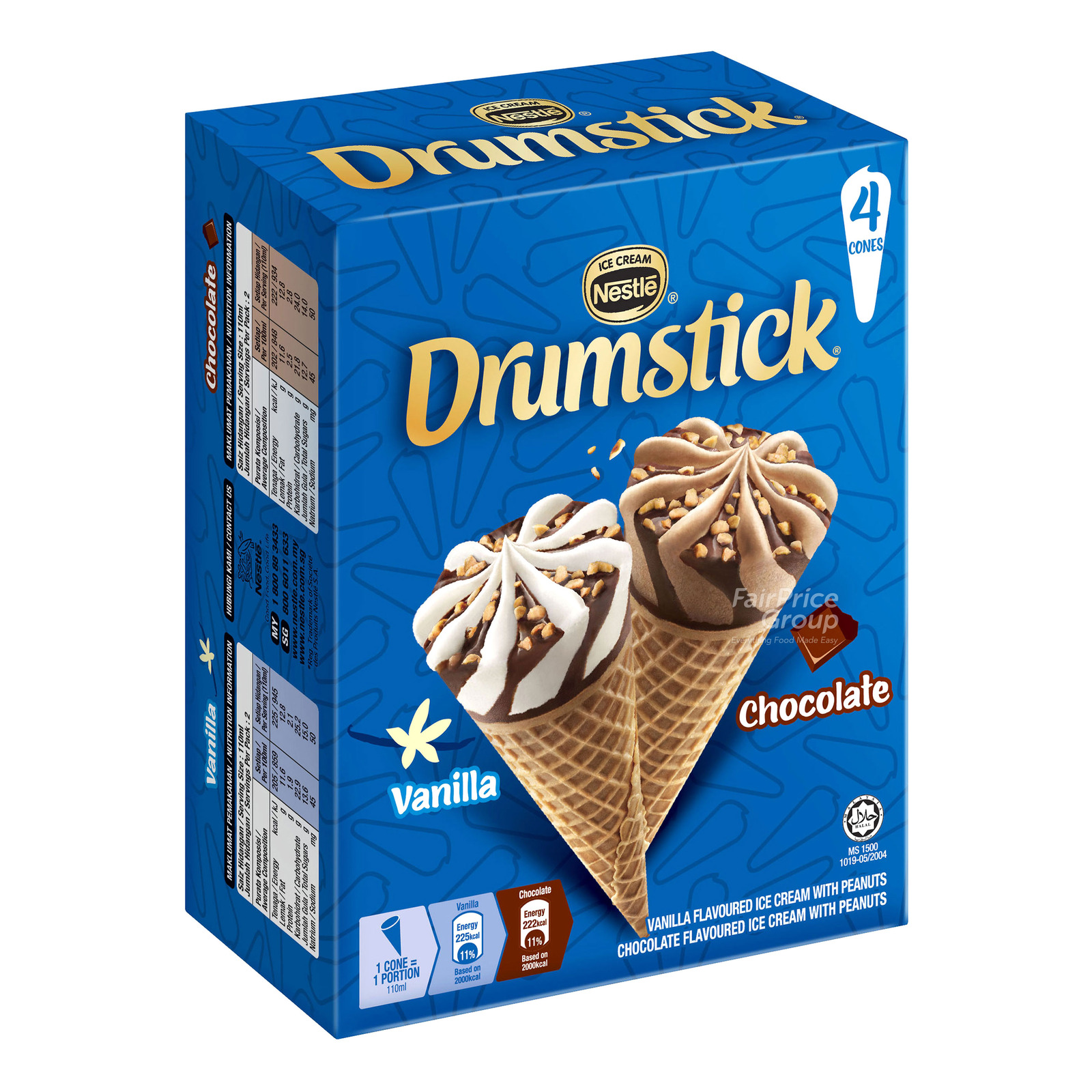 Nestle Ice Cream Drumsticks - Chocolate & Vanilla | NTUC FairPrice