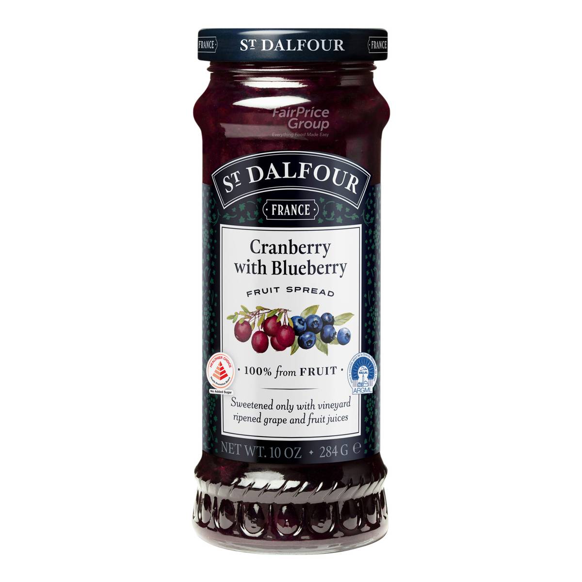 St.Dalfour Fruit Spread - Cranberry with Blueberries | NTUC FairPrice