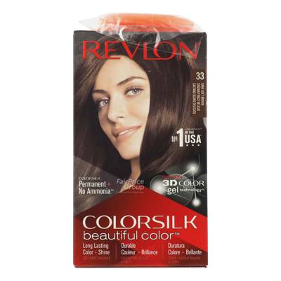 Revlon ColorSilk Hair Colour - 33 Dark Soft Brown | NTUC FairPrice