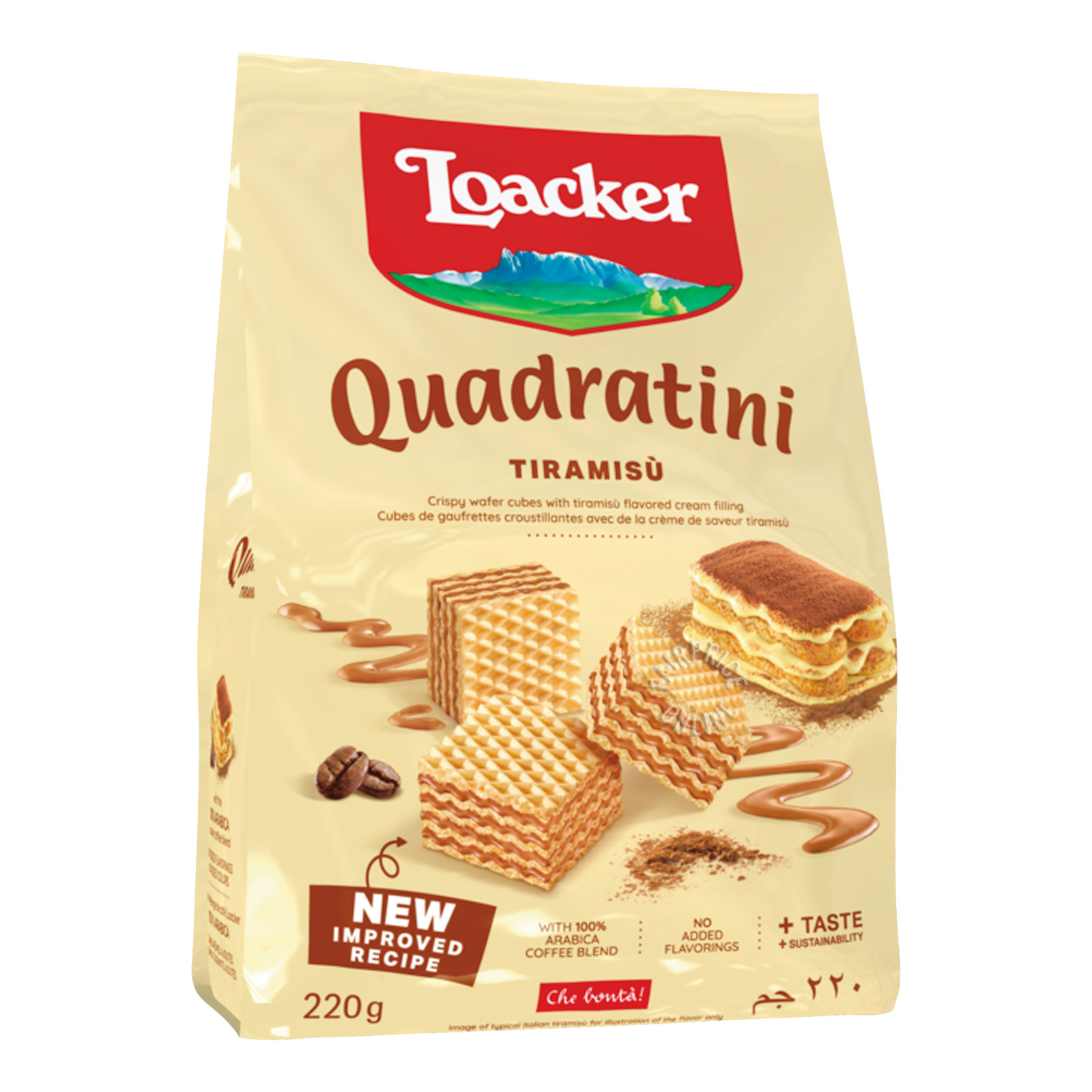 Loacker Quadratini Crispy Wafers - Tiramisu | NTUC FairPrice