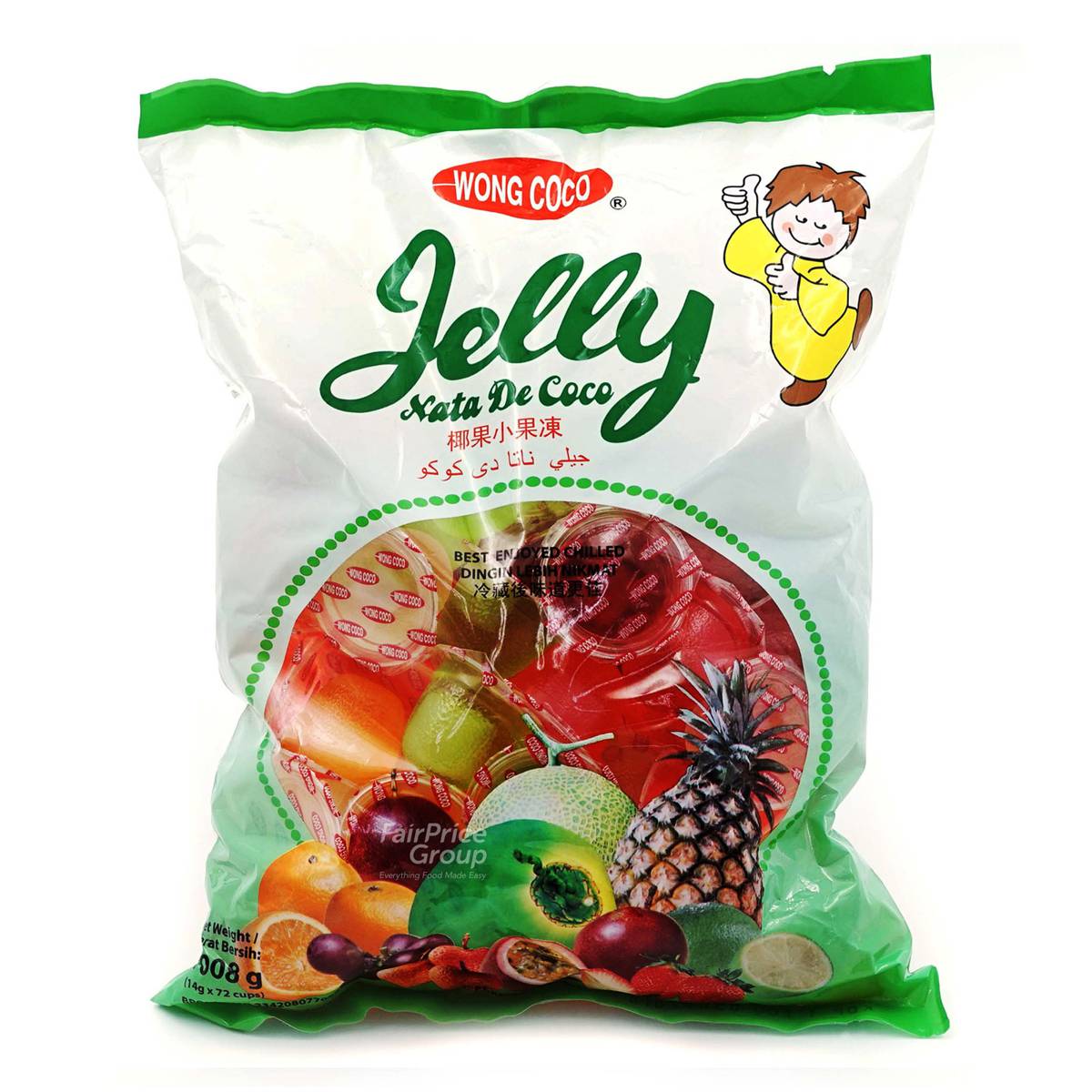 Wong Coco Mini Jelly Nata De Coco - Mixed Fruits | NTUC FairPrice
