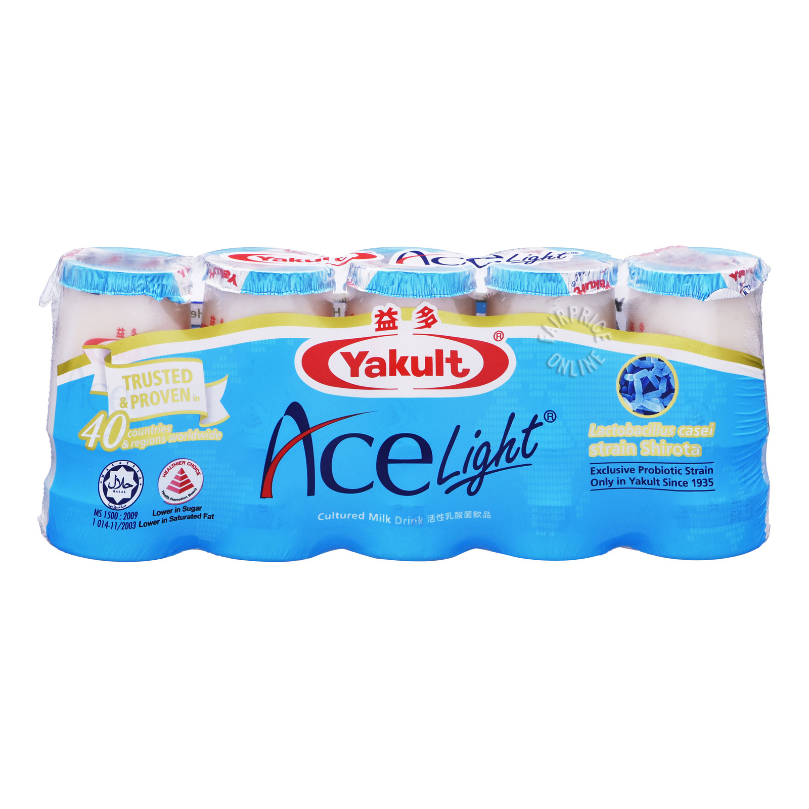 Yakult Cultured Milk Bottle Drink - Ace Light | NTUC FairPrice