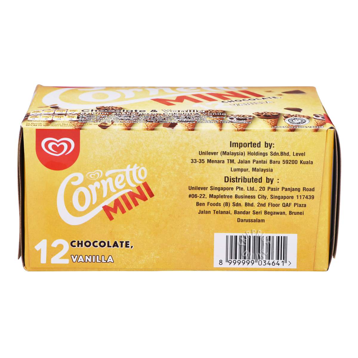 Cornetto Mini Ice Cream Cone - Chocolate & Vanilla | NTUC FairPrice