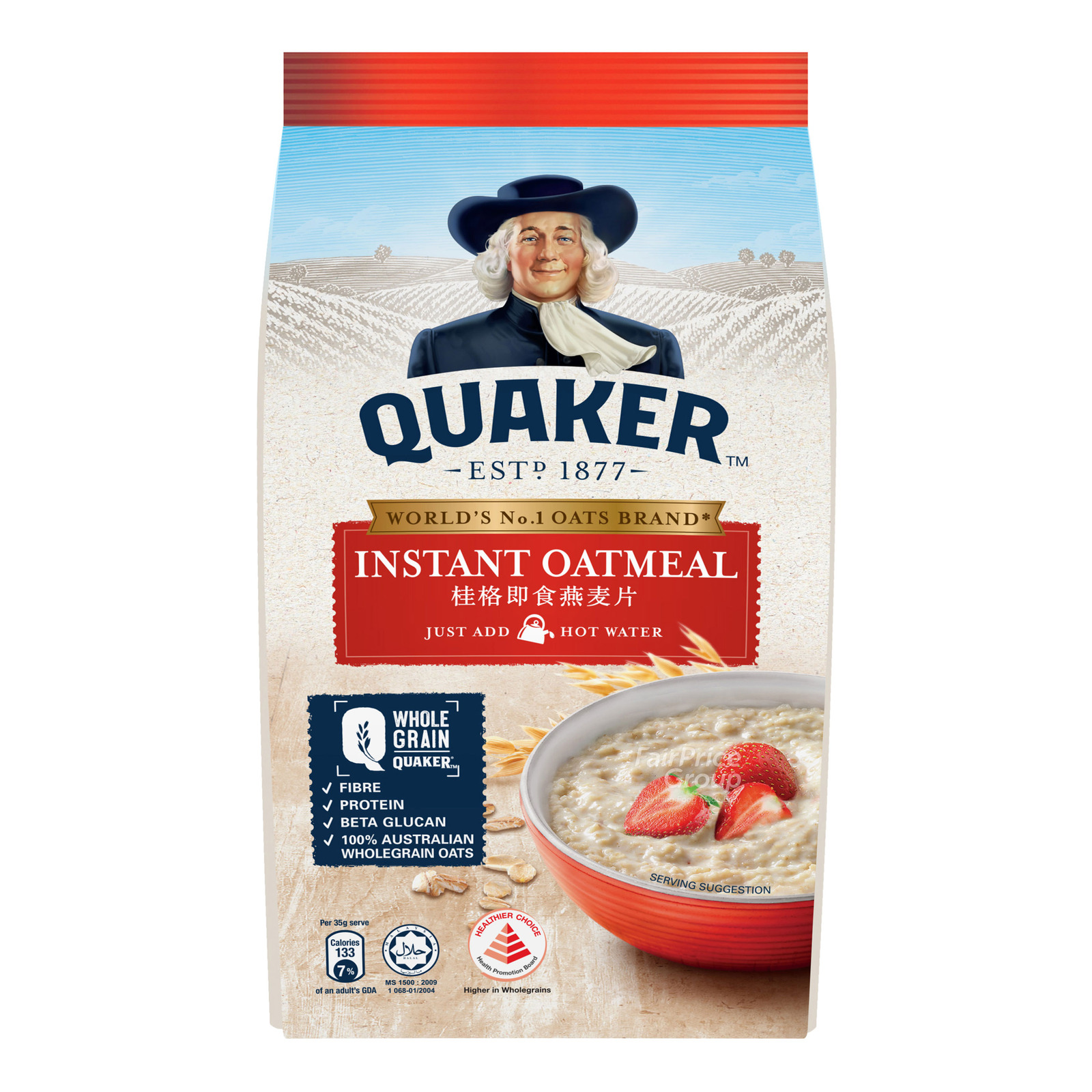 Quaker Oats Oatmeal - Instant (Refill Pack) | NTUC FairPrice