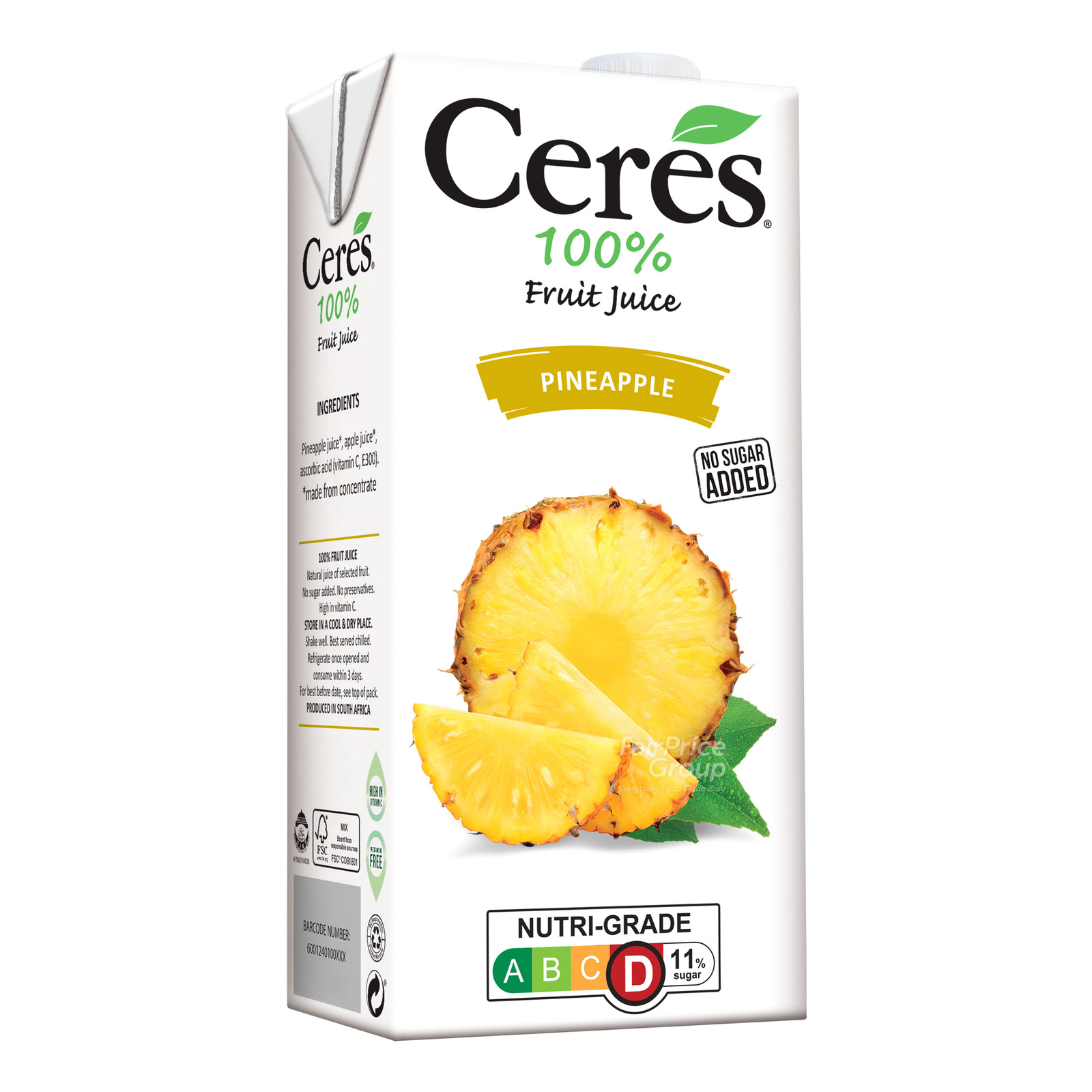 Ceres 100% Juice Blend Packet Drink - Pineapple | NTUC FairPrice