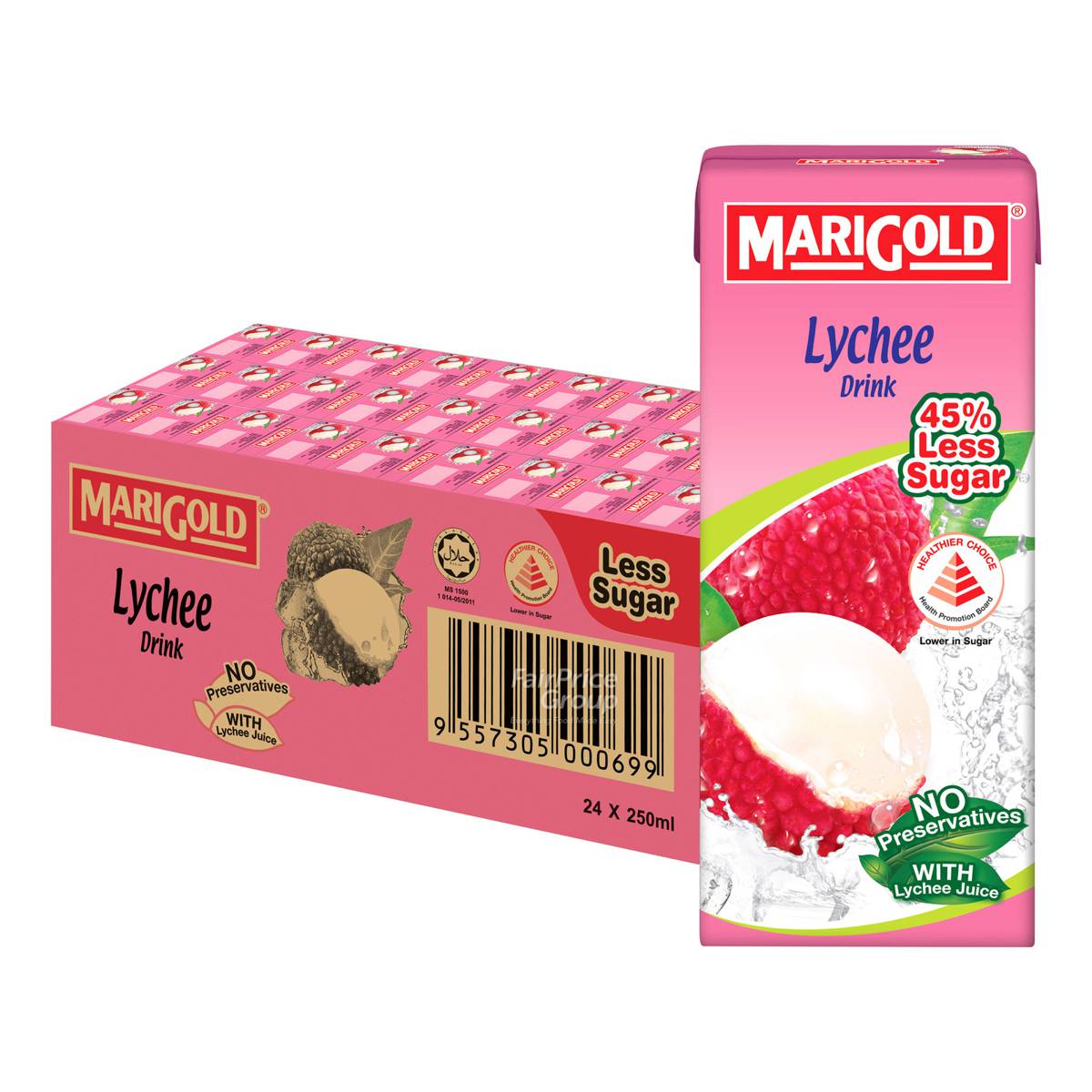 Marigold Packet Drink - Lychee (Less Sweet) | NTUC FairPrice