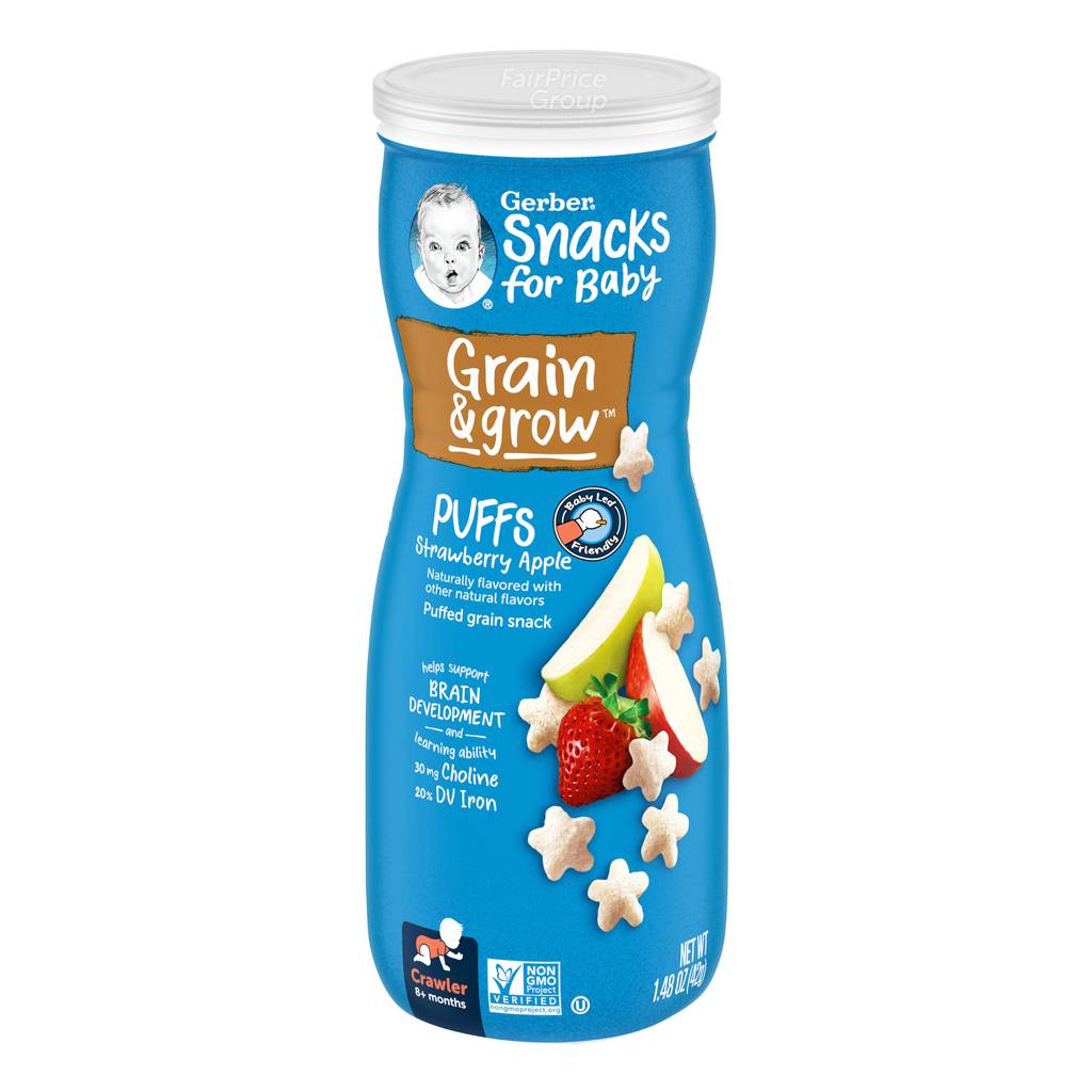 Gerber Graduates Baby Puffs - Strawberry Apple | NTUC FairPrice
