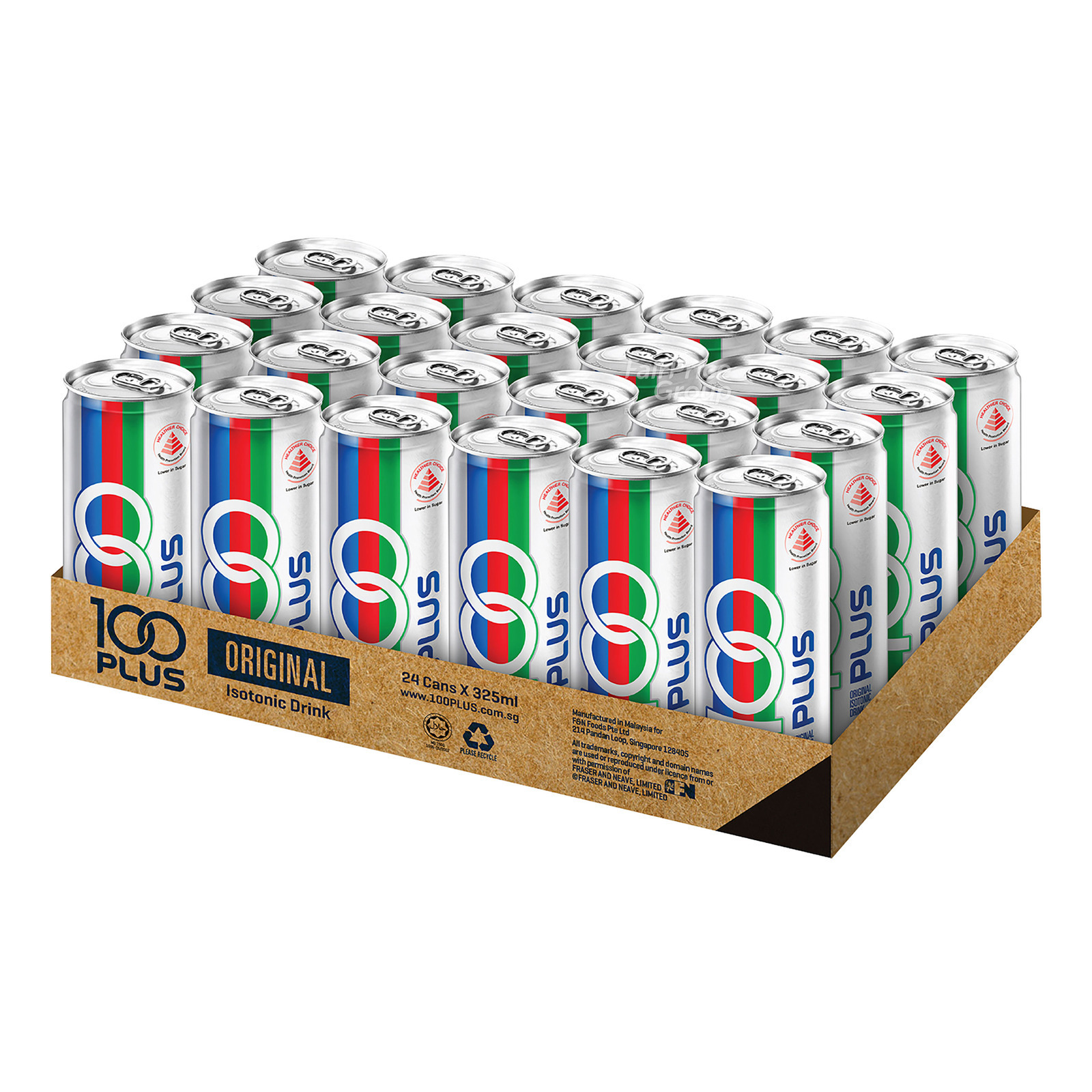 100 Plus Isotonic Can Drink - Original | NTUC FairPrice