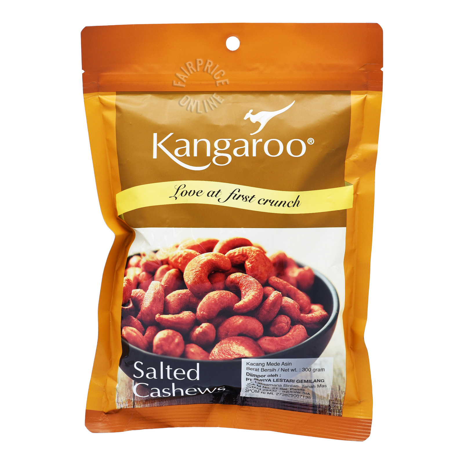 Kangaroo Cashew Nuts - Salted | NTUC FairPrice