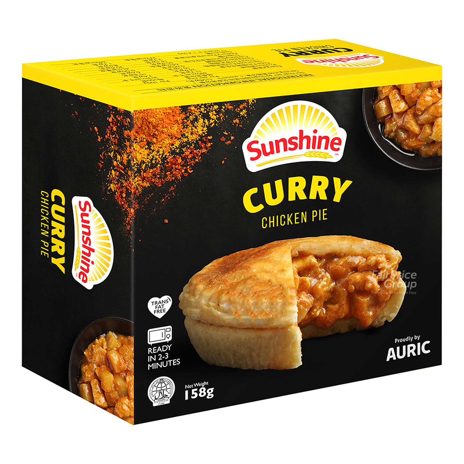 Sunshine Frozen Chicken Pie - Curry | NTUC FairPrice