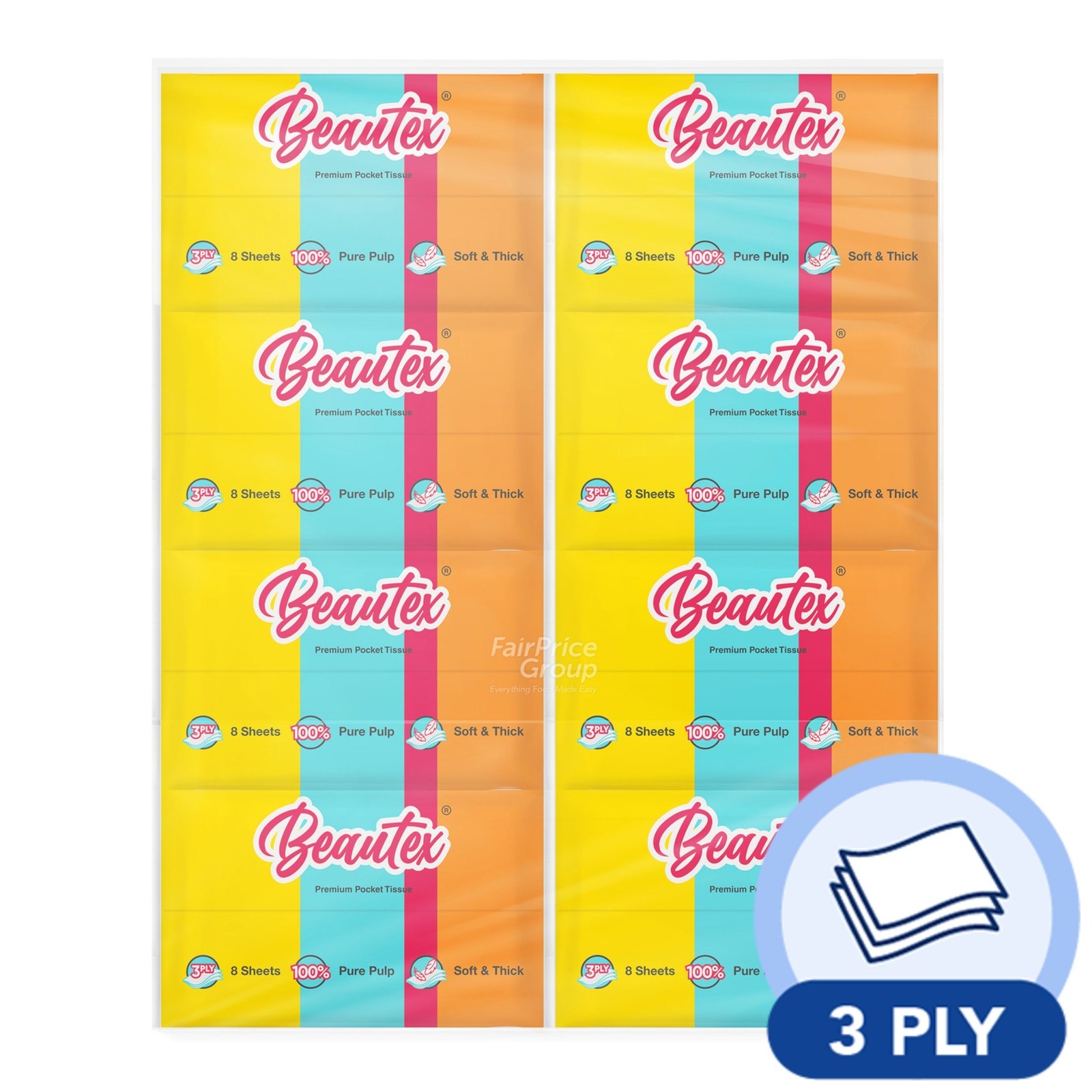 Beautex Pocket Tissue - Special (3ply) | NTUC FairPrice