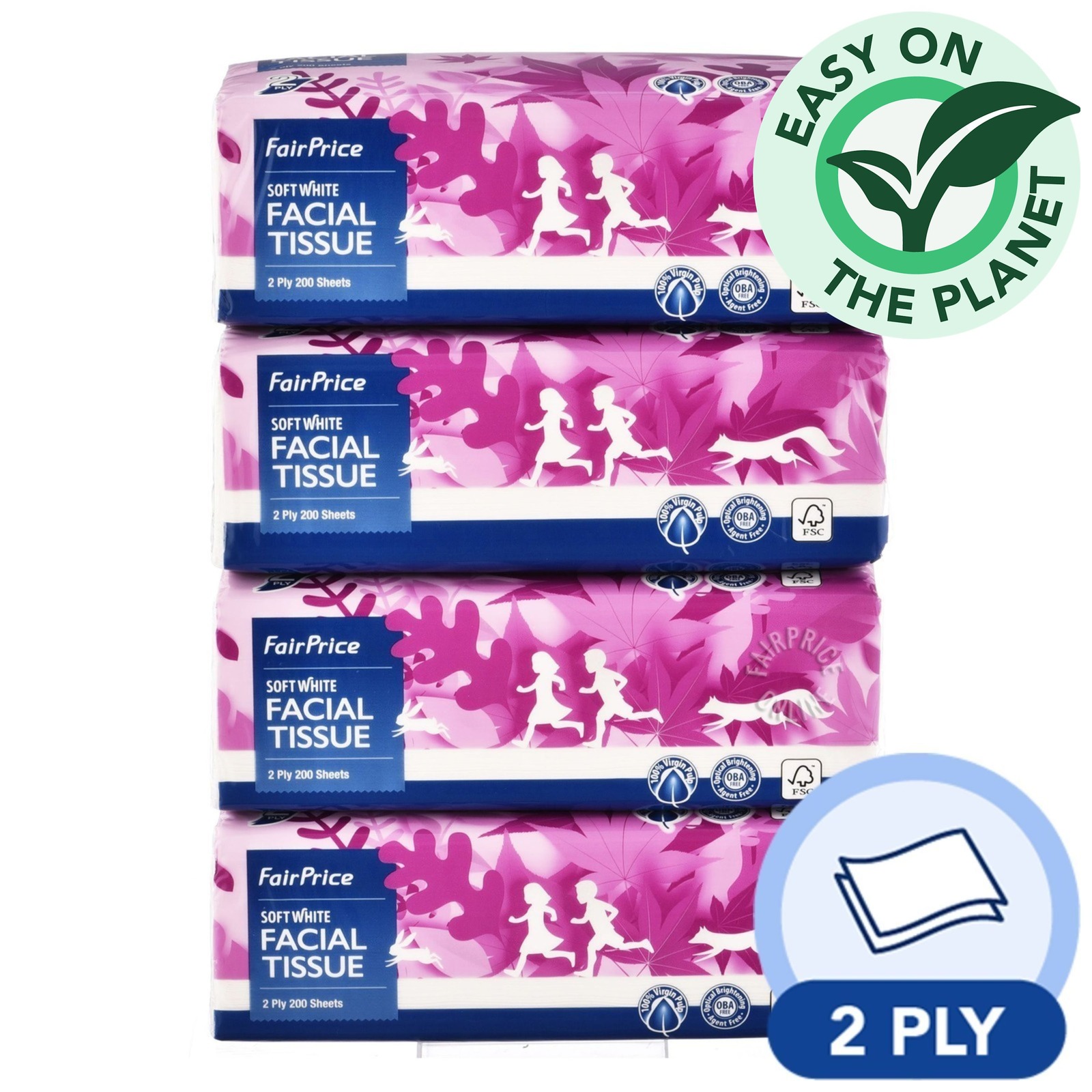 FairPrice Facial Tissues - Soft Pack (2ply) | NTUC FairPrice