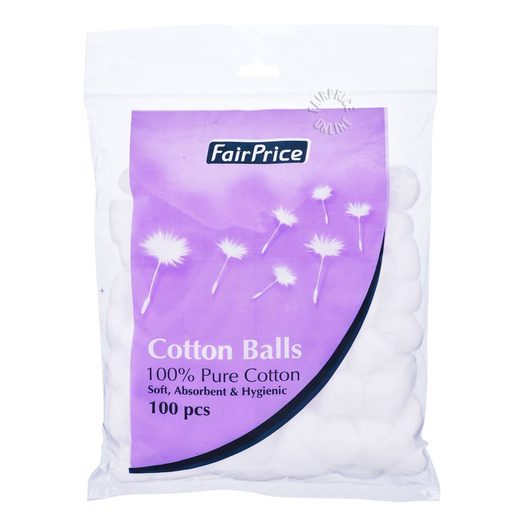 FairPrice 100% Pure Cotton Balls | NTUC FairPrice