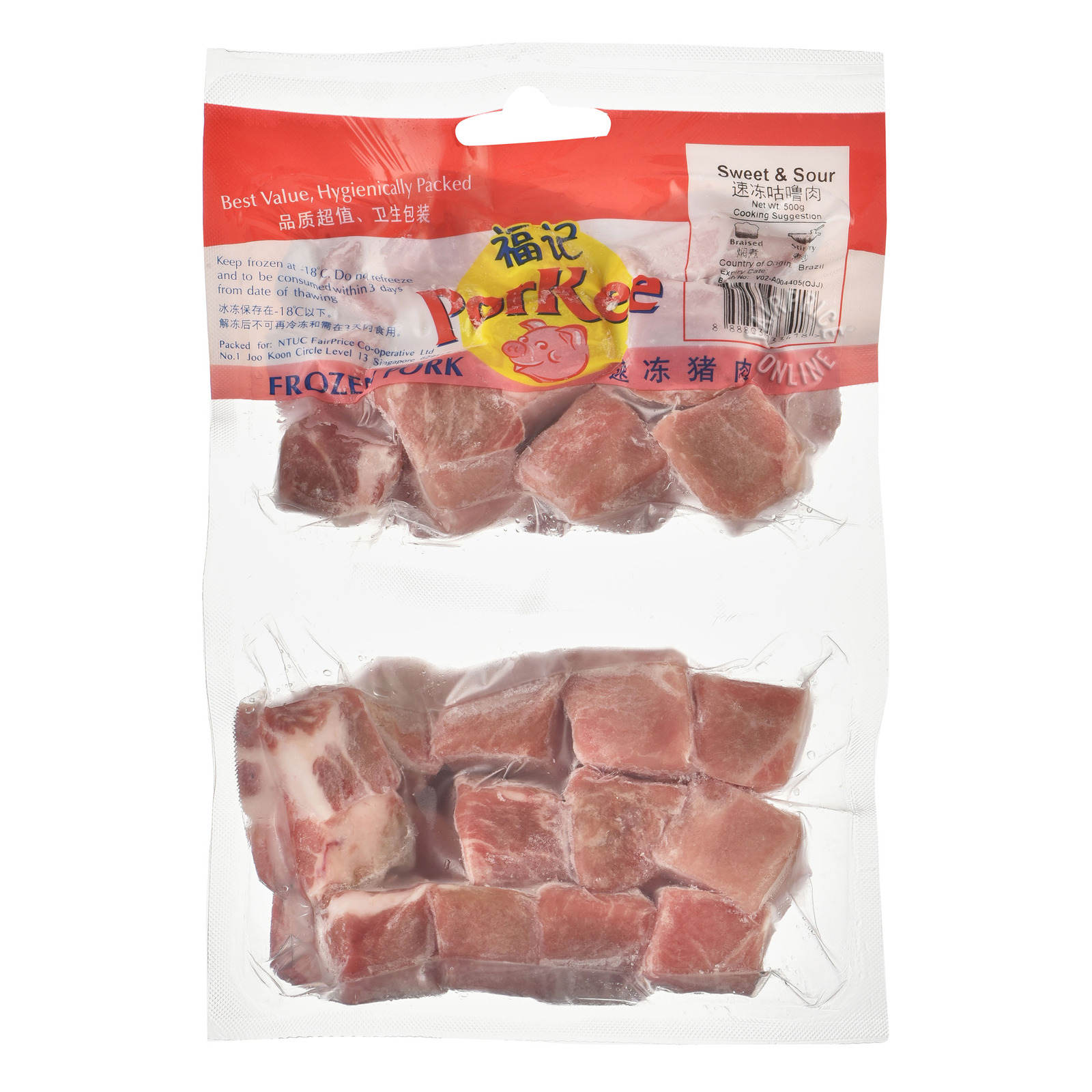 Porkee Frozen Pork - Sweet and Sour | NTUC FairPrice