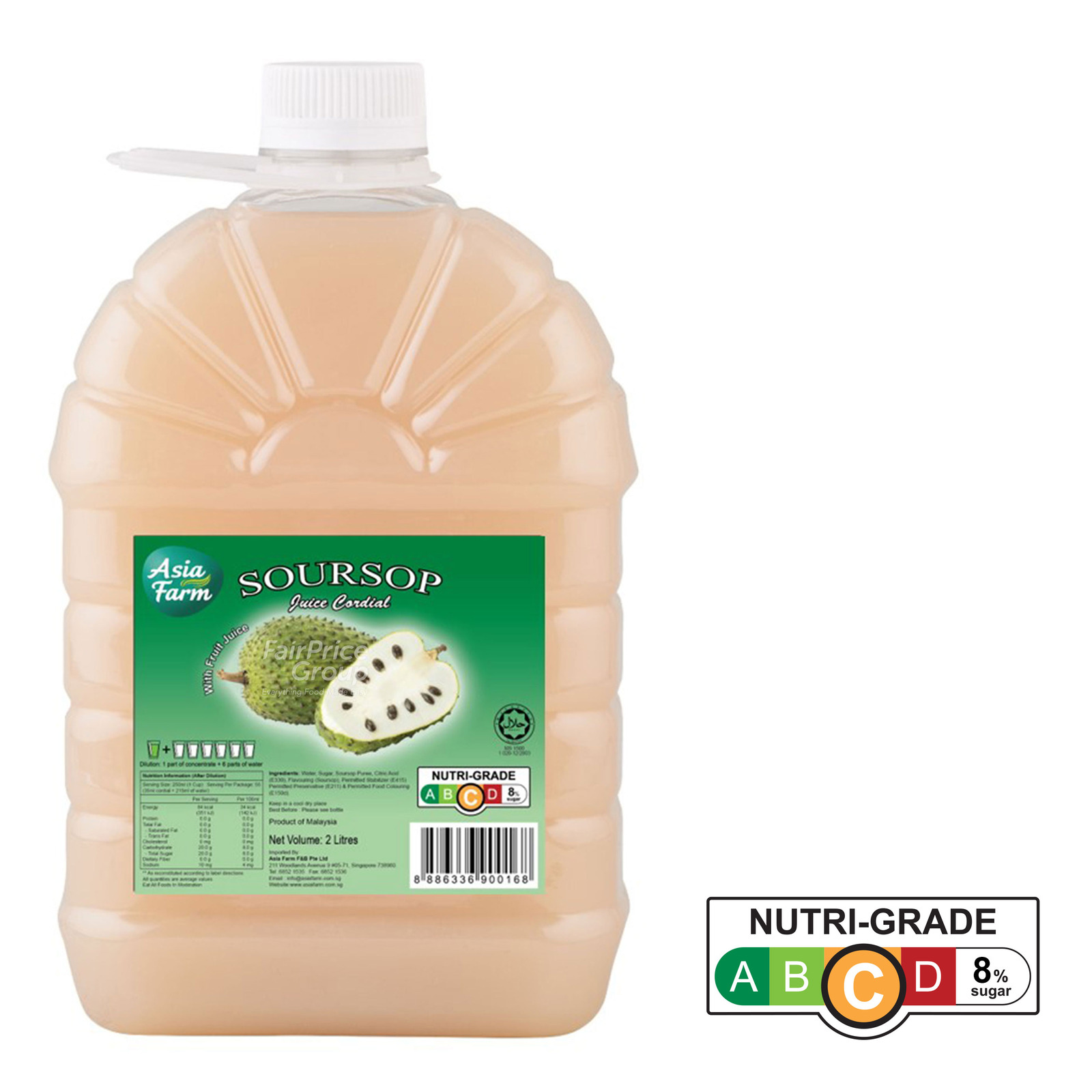 Asia Farm Fruit Cordial - Soursop | NTUC FairPrice