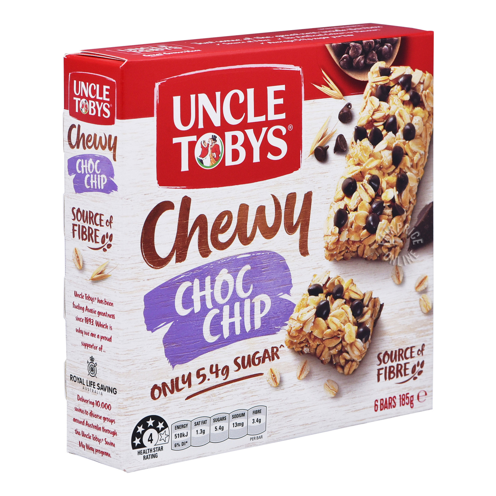 Uncle Tobys Wholegrain Muesli Bars - Chocolate Chip | NTUC FairPrice
