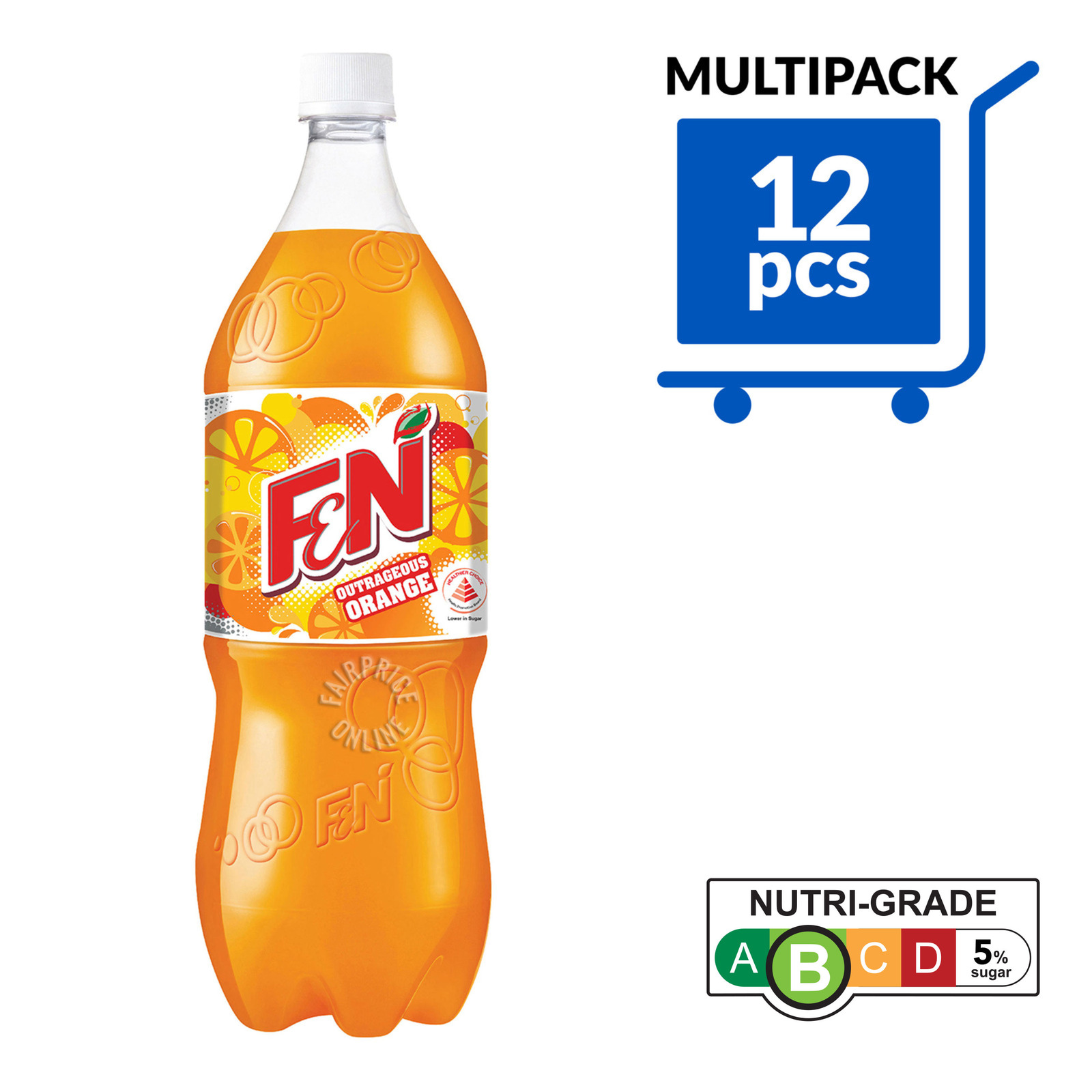 F&N Flavoured Bottle Drink - Outrageous Orange | NTUC FairPrice