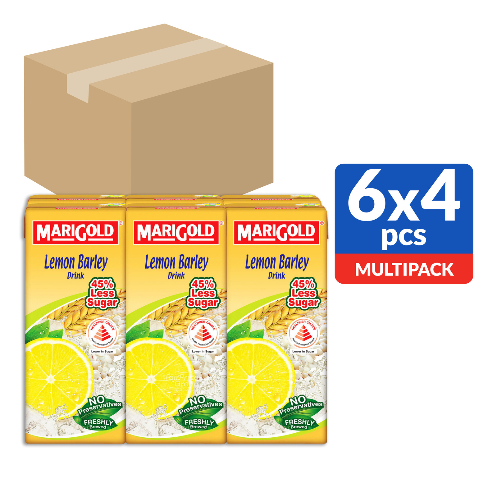 Marigold Packet Drink - Lemon Barley (Less Sweet) | NTUC FairPrice